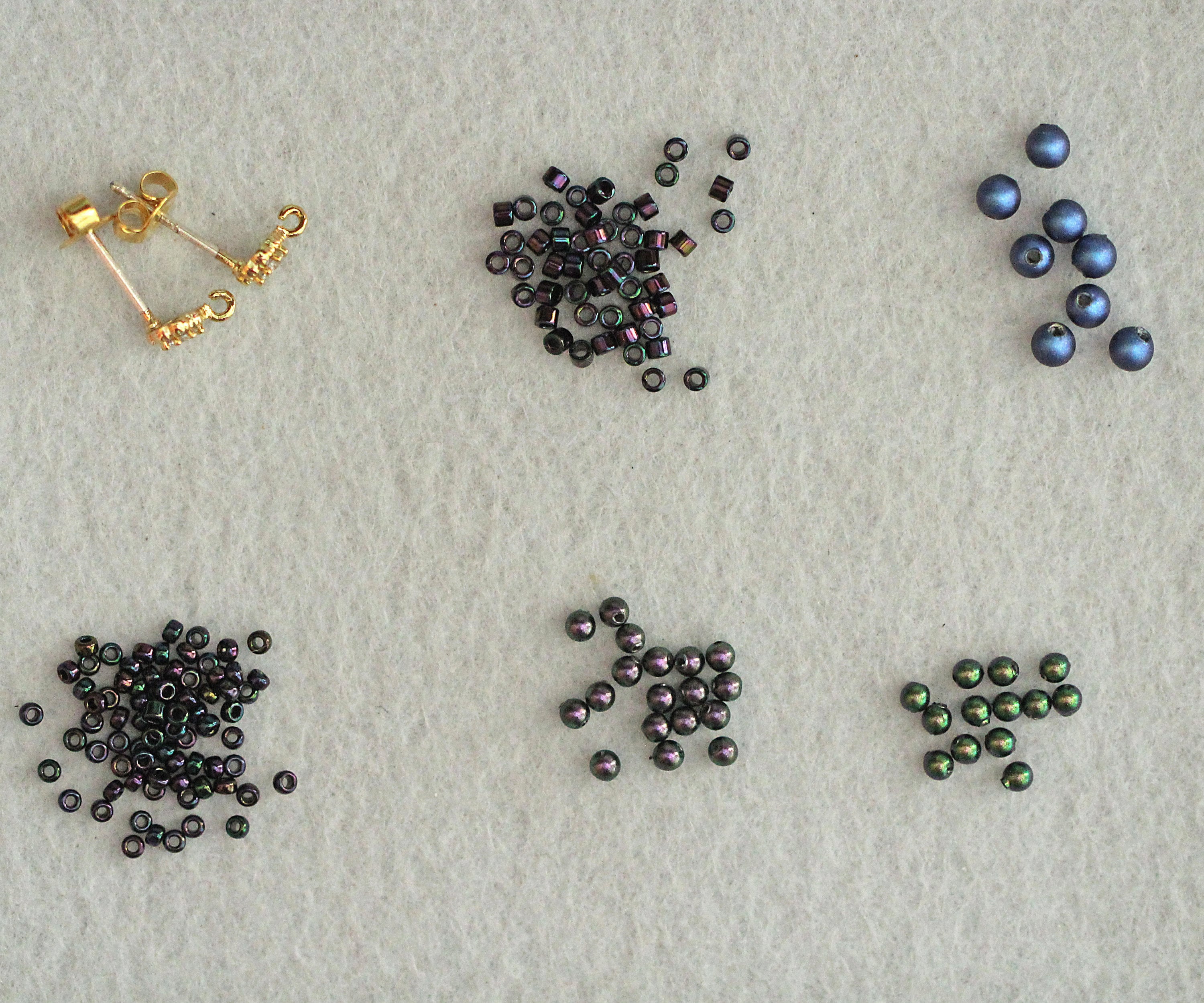 Hoop Earrings Tutorial, Bead Earrings Pattern, Seed Bead Tutorial~pearl ...
