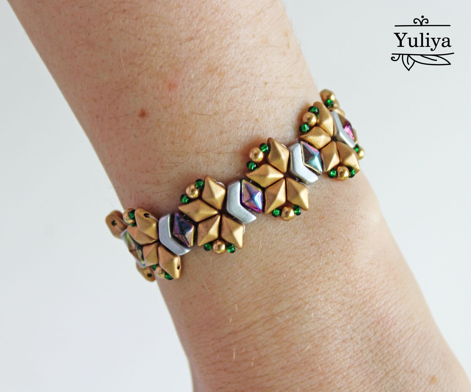 Simple Bead Pattern Beginner Bracelet Tutorial Easy Fast Beading ...