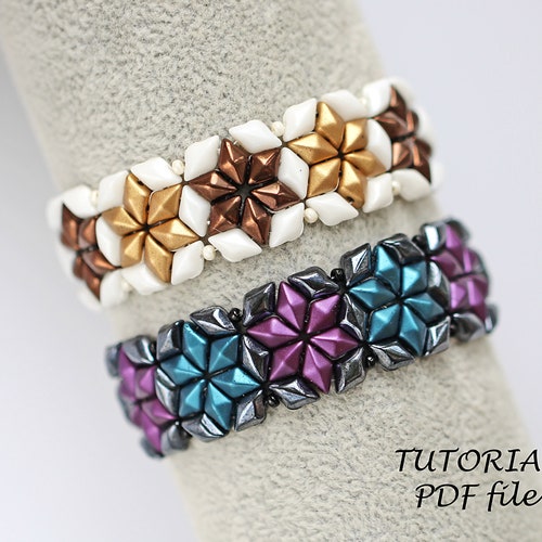 Beading Pattern Bracelet Tutorial Diy Bead Jewelry Pattern - Etsy