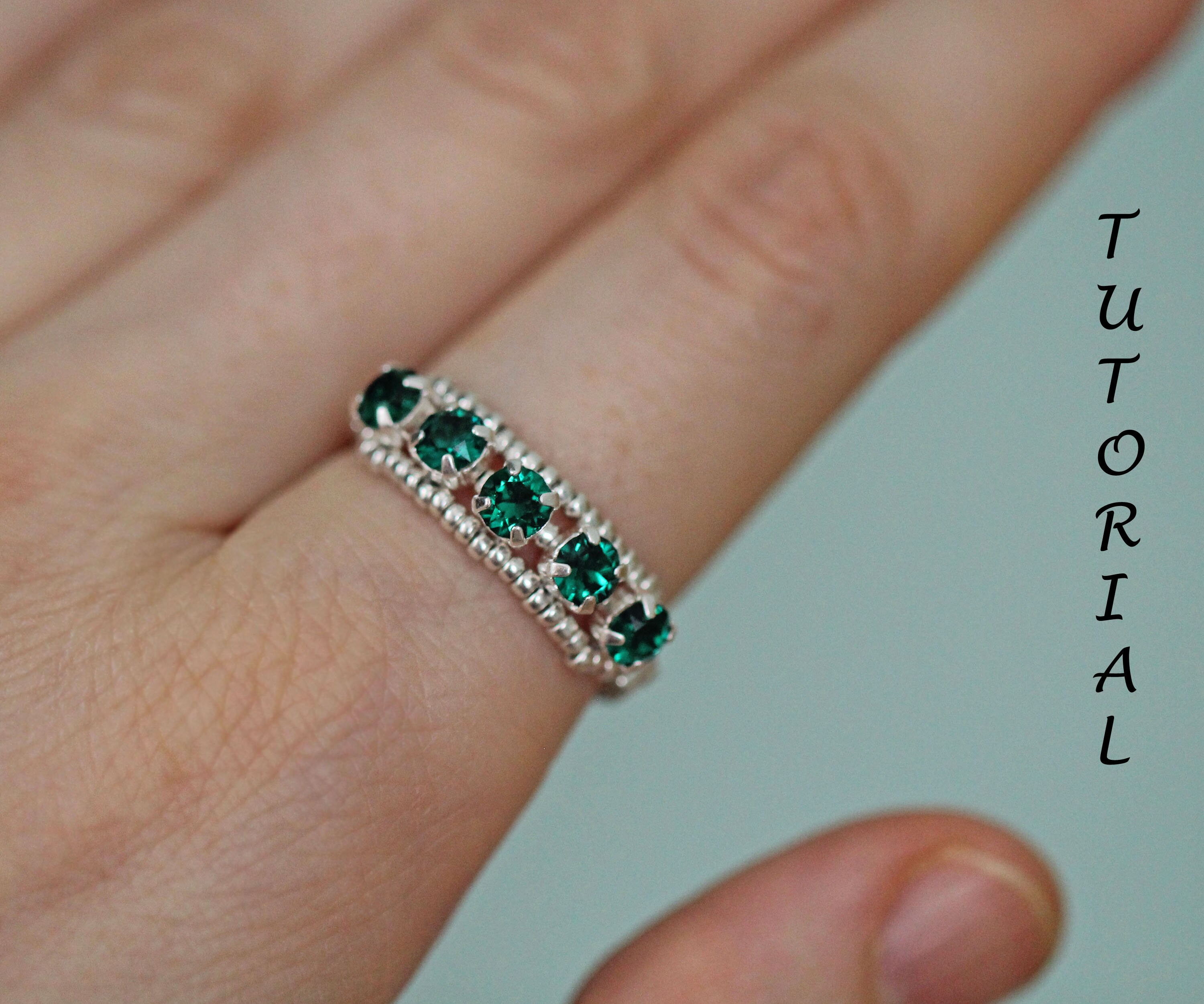 Bead Ring Tutorial, Ring Pattern, Beaded Ring Tutorial, Beading ...