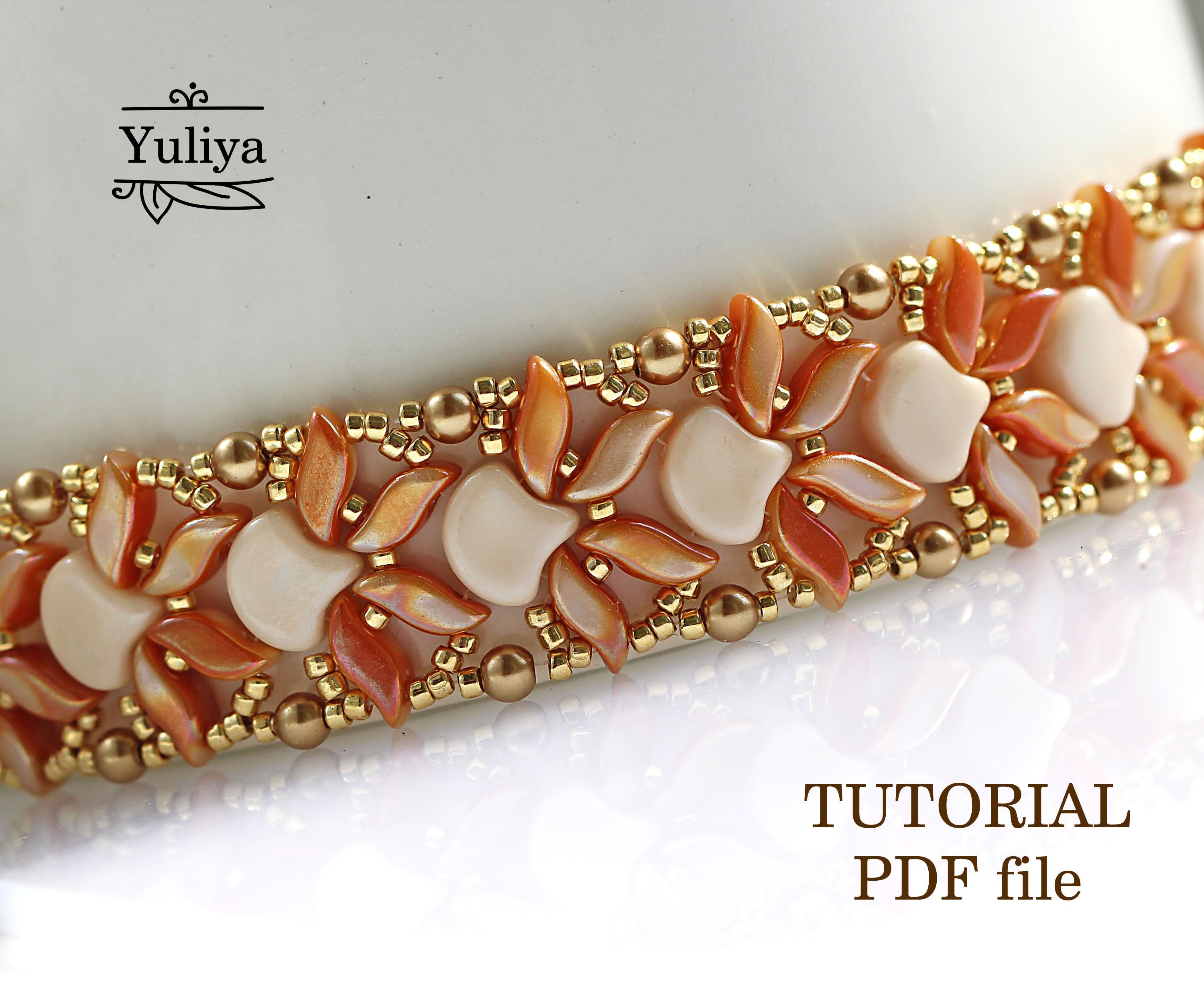 Beading Tutorial Bracelet Pattern Bead Patterns Bracelet | Etsy