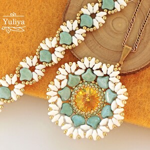 Beading Tutorial Jewelry, Rivoli Bead Tutorial, Superduo Bead Pattern ...