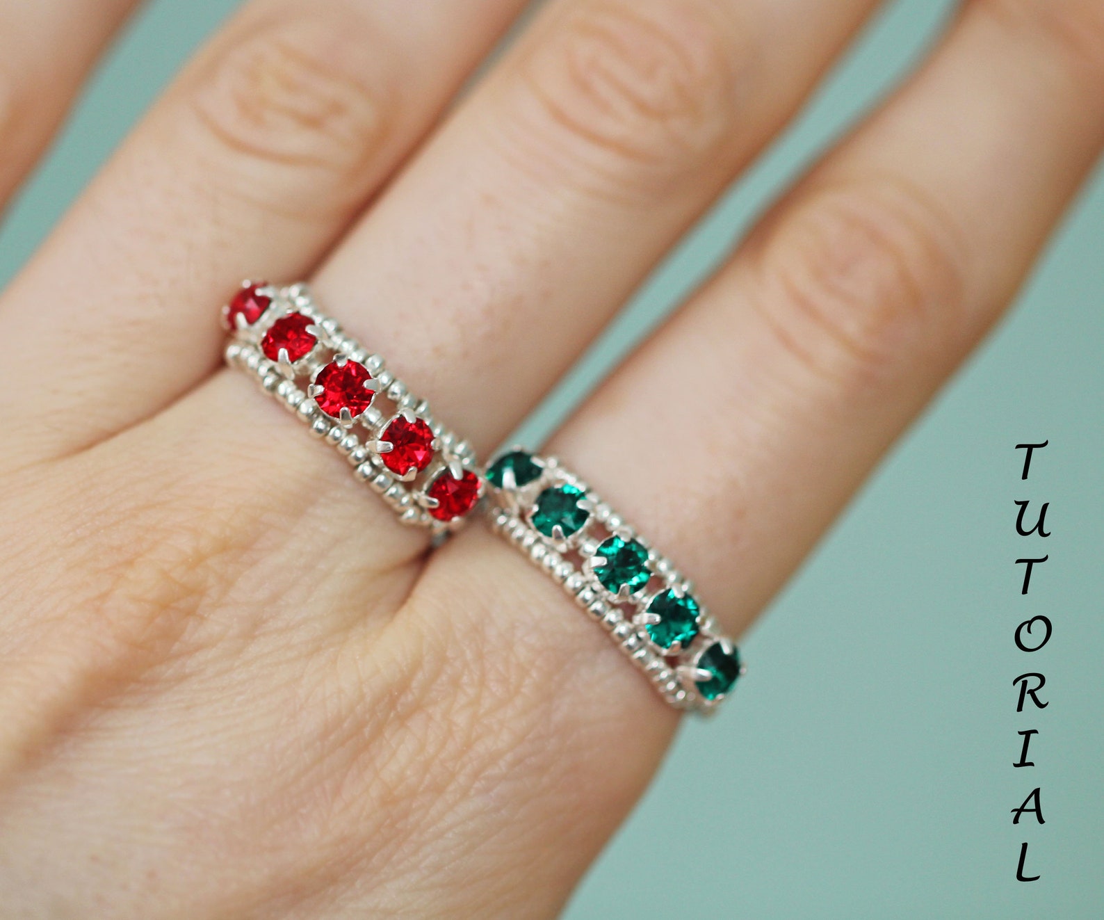 Bead Ring Tutorial, Ring Pattern, Beaded Ring Tutorial, Beading ...