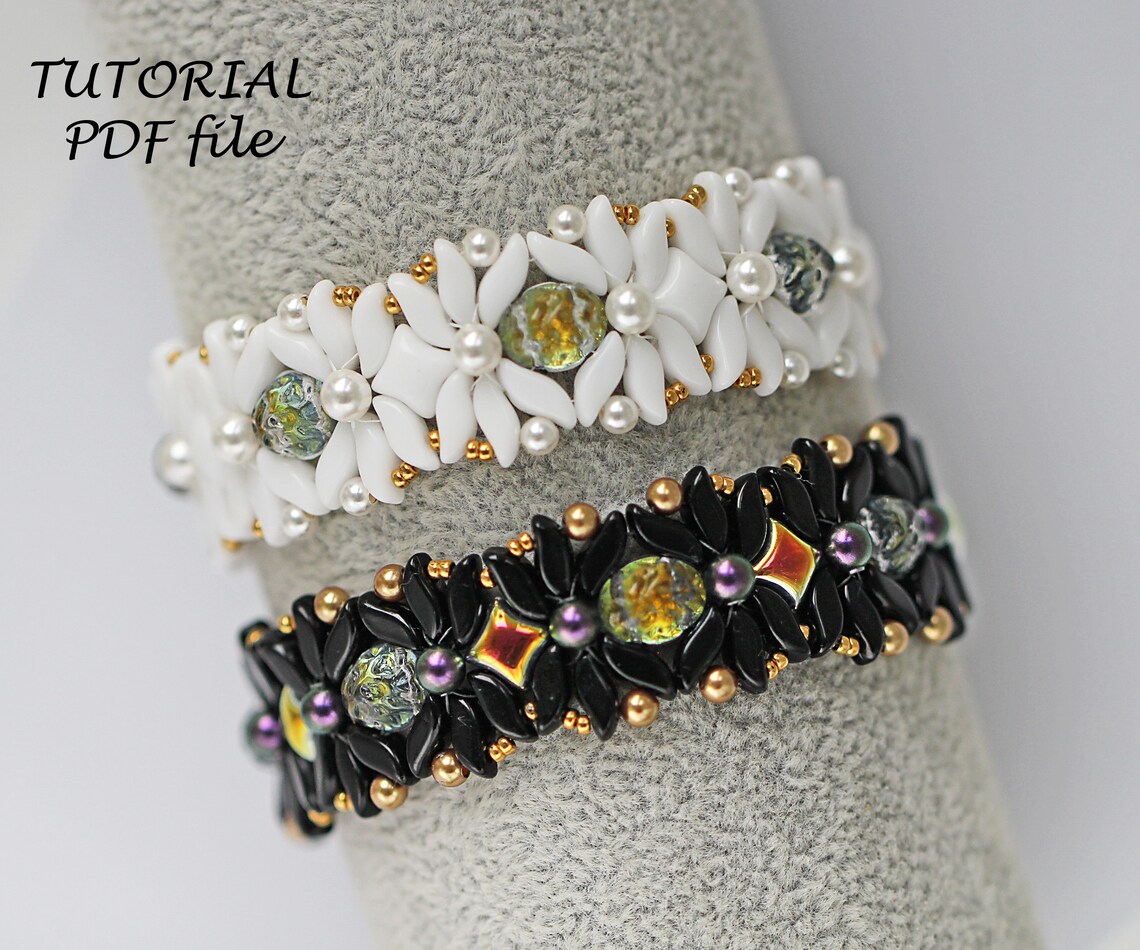 Beading Tutorial Bracelet Pattern Bead Patterns Bracelet - Etsy