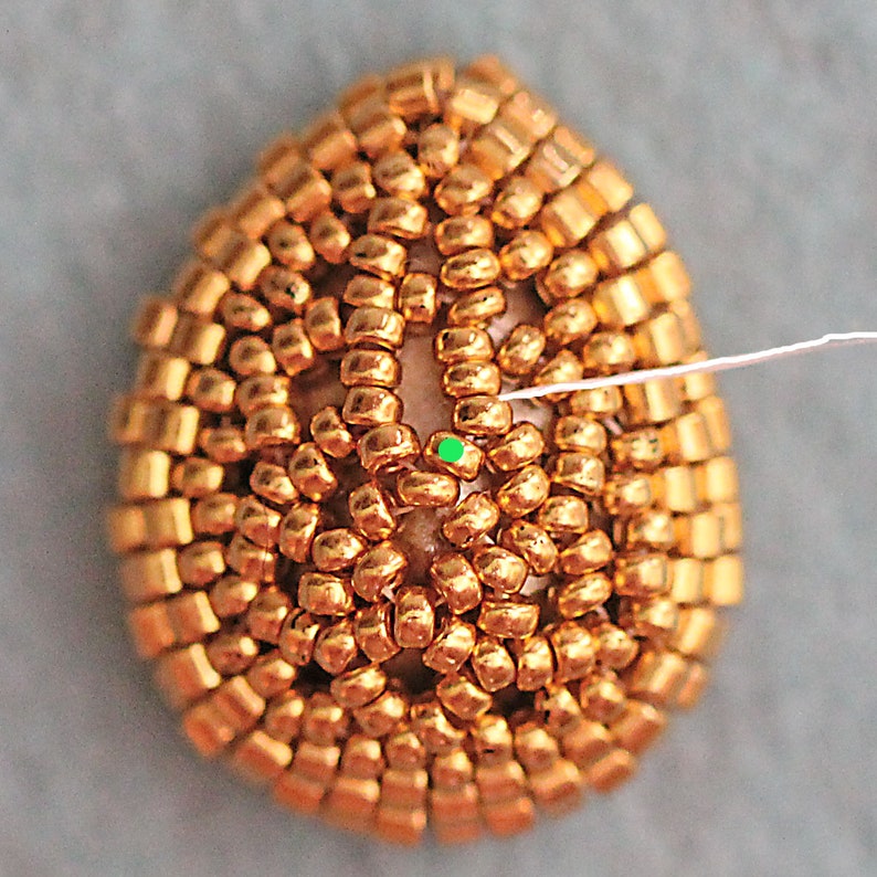 Beading pattern Beaded earrings tutorial Pear Swarovski | Etsy