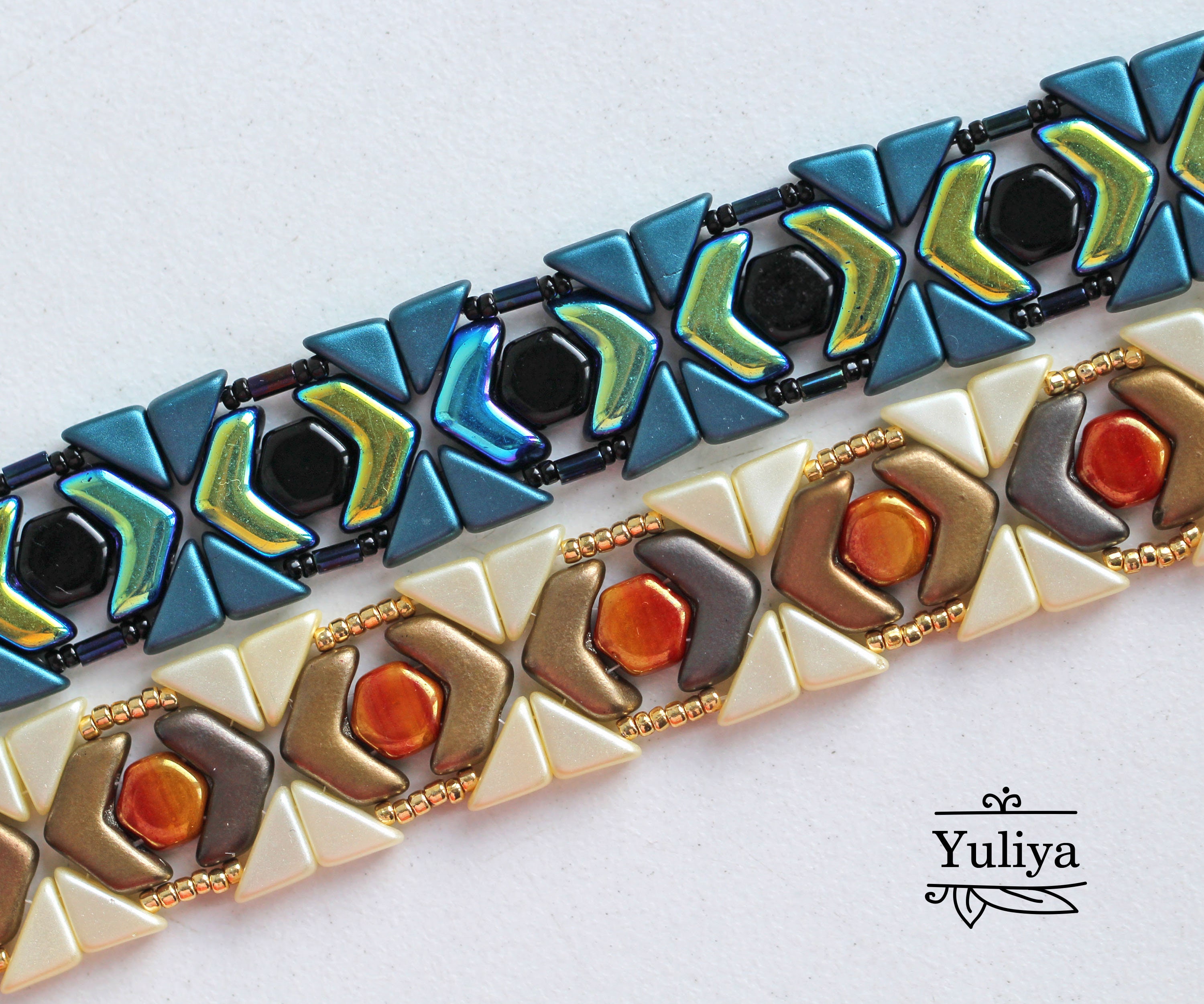 Beaded Bracelet Pattern Beadwork Pattern Beading Design | Etsy