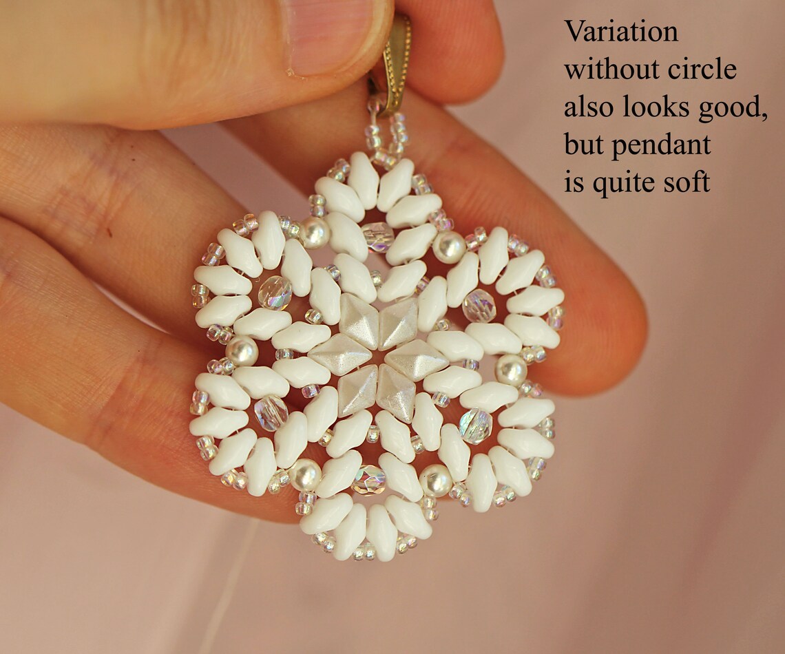 Beaded Snowflake Pattern Christmas Bead Pattern Beading - Etsy