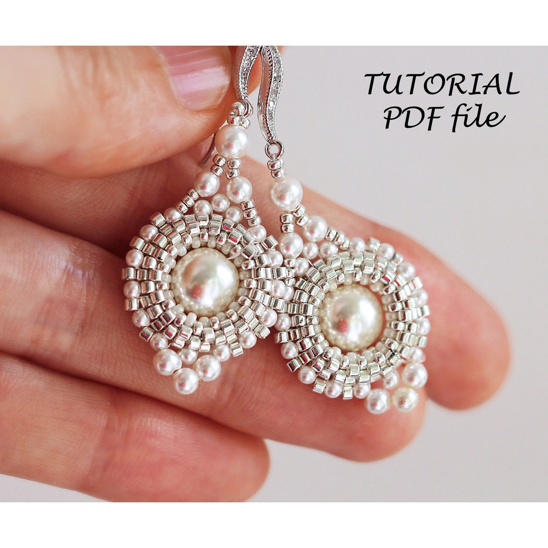 Beaded Earrings Tutorial, Earrings Tutorials & Patterns, Small Earrings ...