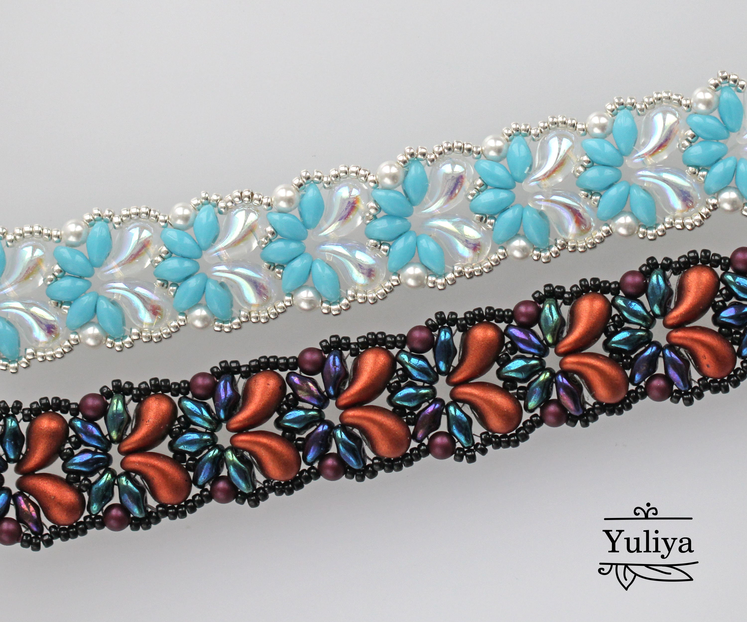 Beading Tutorial Beaded Bracelet Pattern Jewelry Tutorial - Etsy