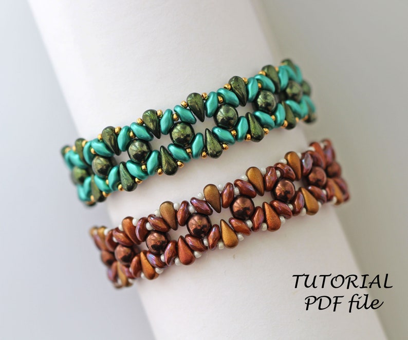 Beading Pattern Bracelet Tutorial Superduo Rounduo - Etsy