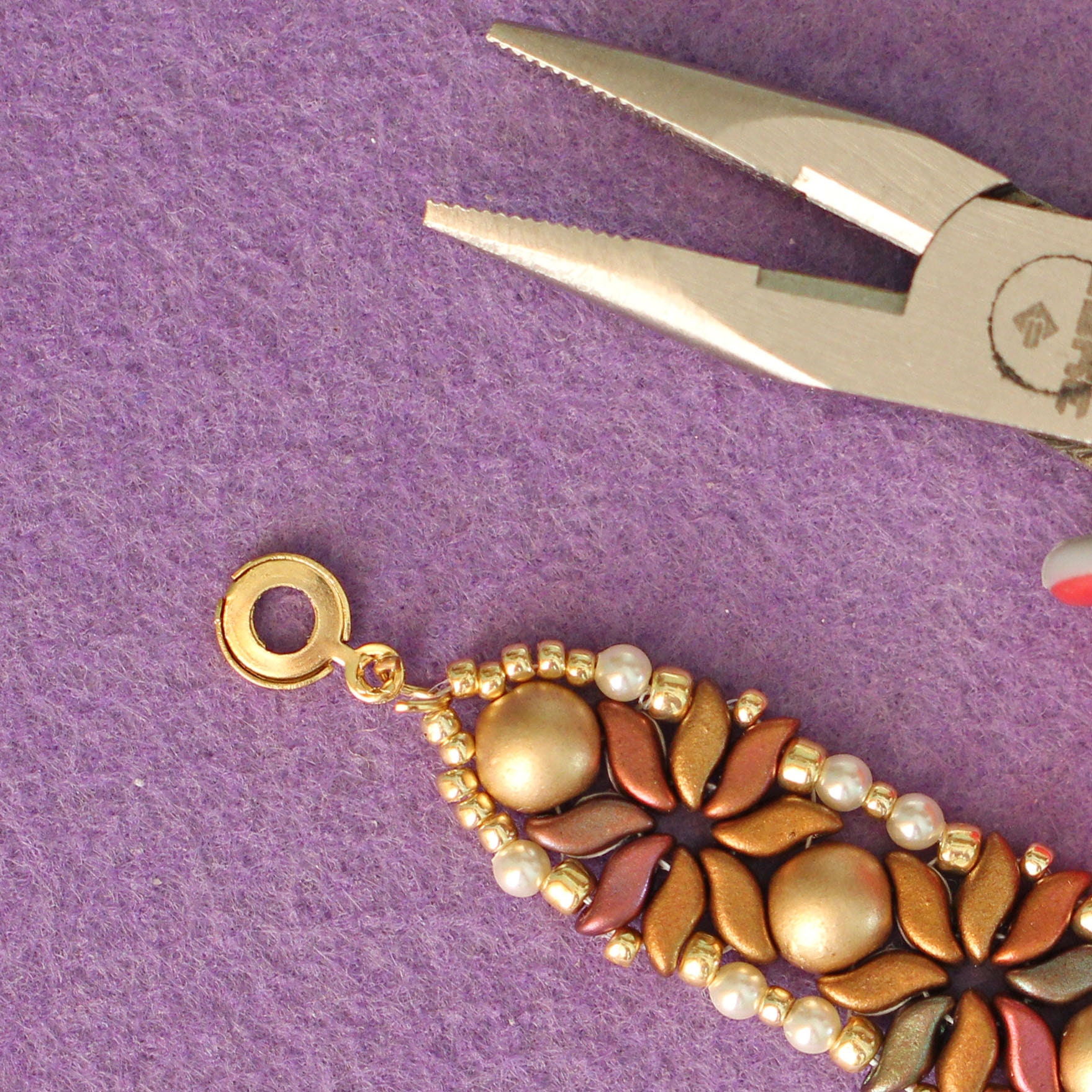 Beading Tutorial Bracelet Bead Bracelet Pattern Stormduo | Etsy