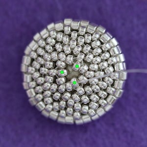Beading Tutorial Pendant, Beaded Pendant Pattern, Rivoli Swarovski 14mm ...