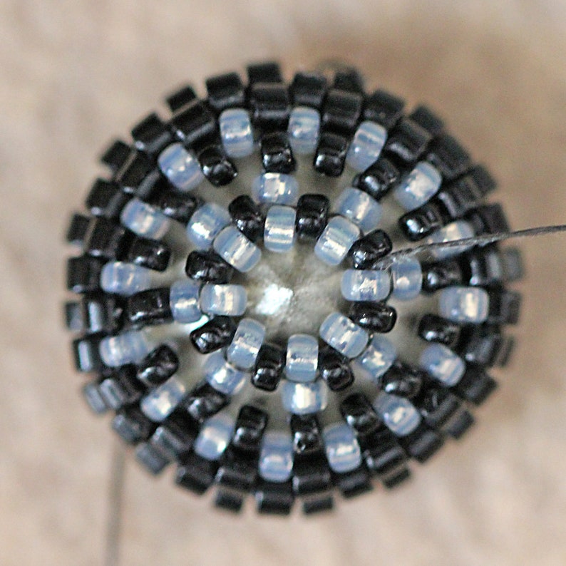 Beaded Ring Pattern Rivoli Ring Tutorial Peyote Stitch - Etsy