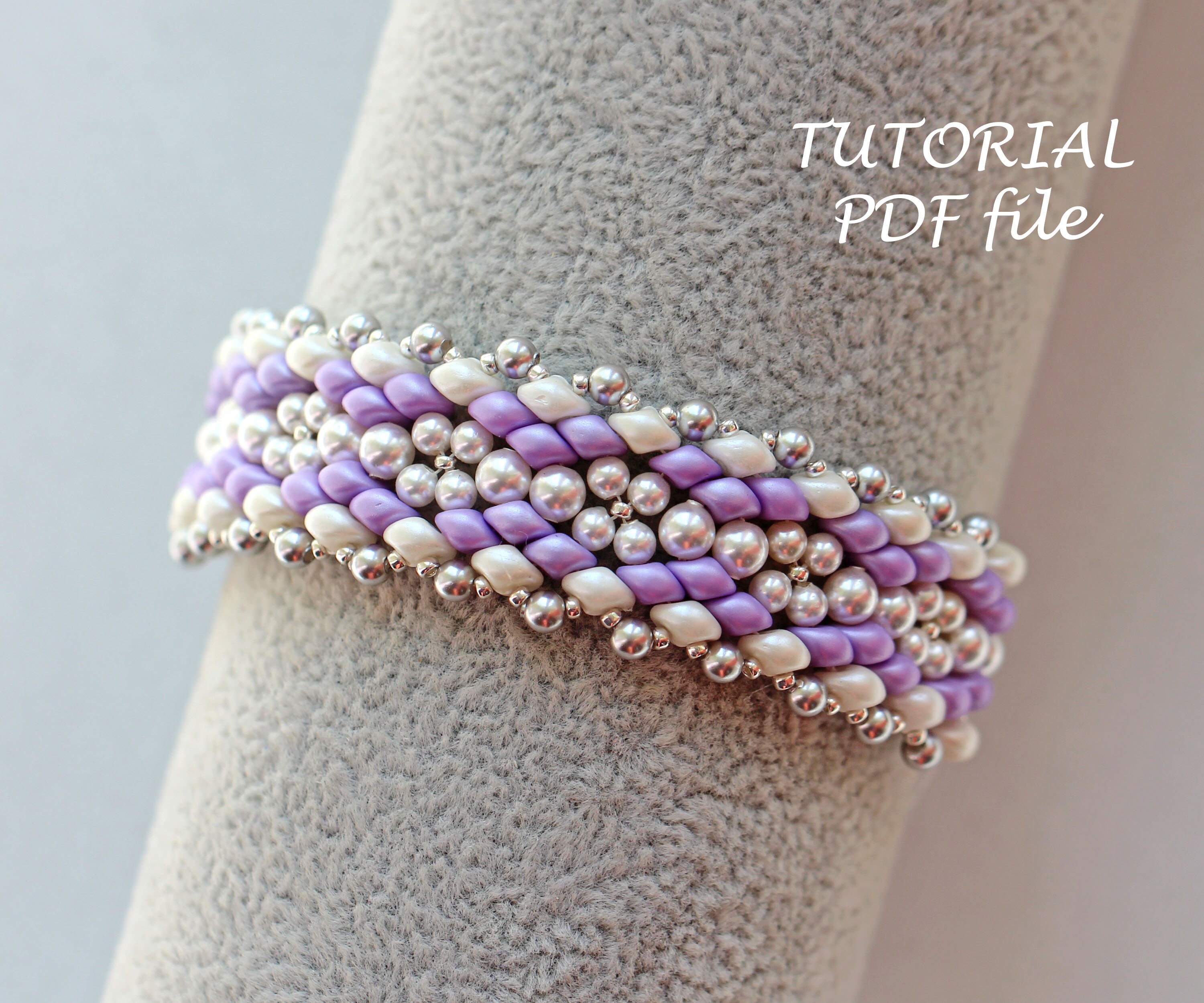Beading Pattern Bracelet Tutorial Diy Bead Jewelry Pattern - Etsy