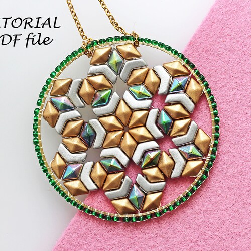 Beading Tutorial Dorothy Pendant and Ring Beadwork PDF - Etsy Canada