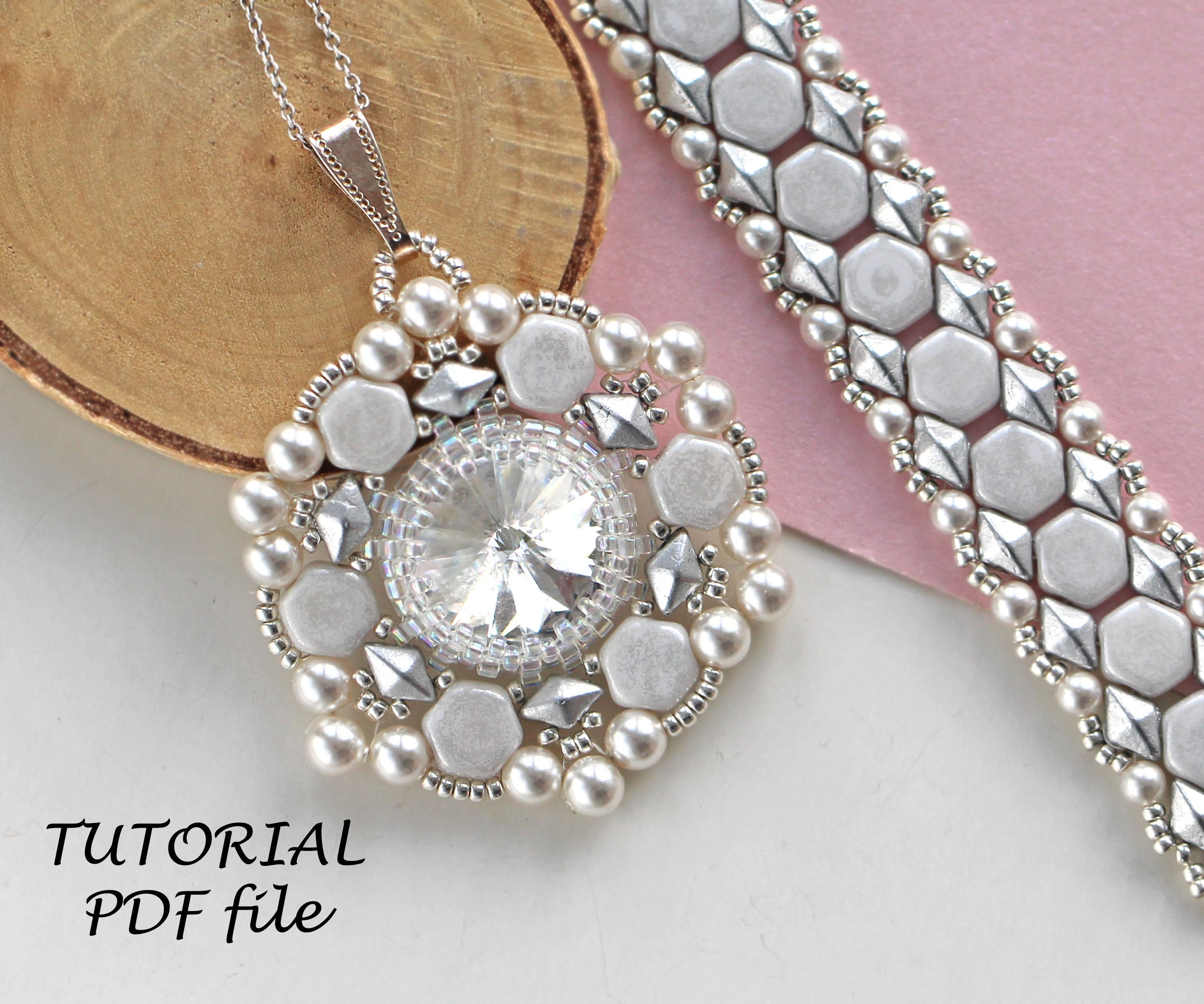 Beaded jewelry tutorial Beading tutorial jewelry Beadwoven | Etsy