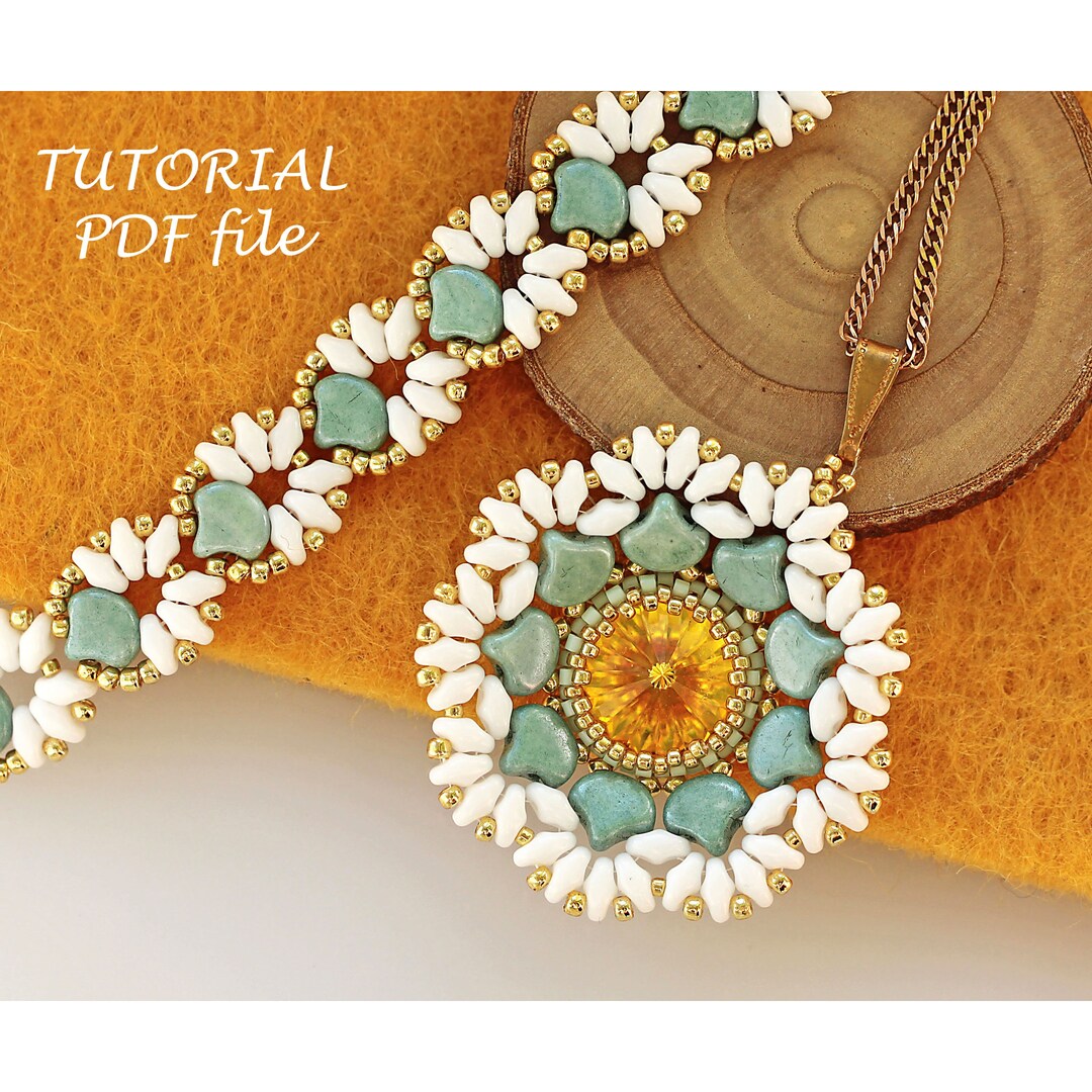 Beading Tutorial Jewelry, Rivoli Bead Tutorial, Superduo Bead Pattern ...