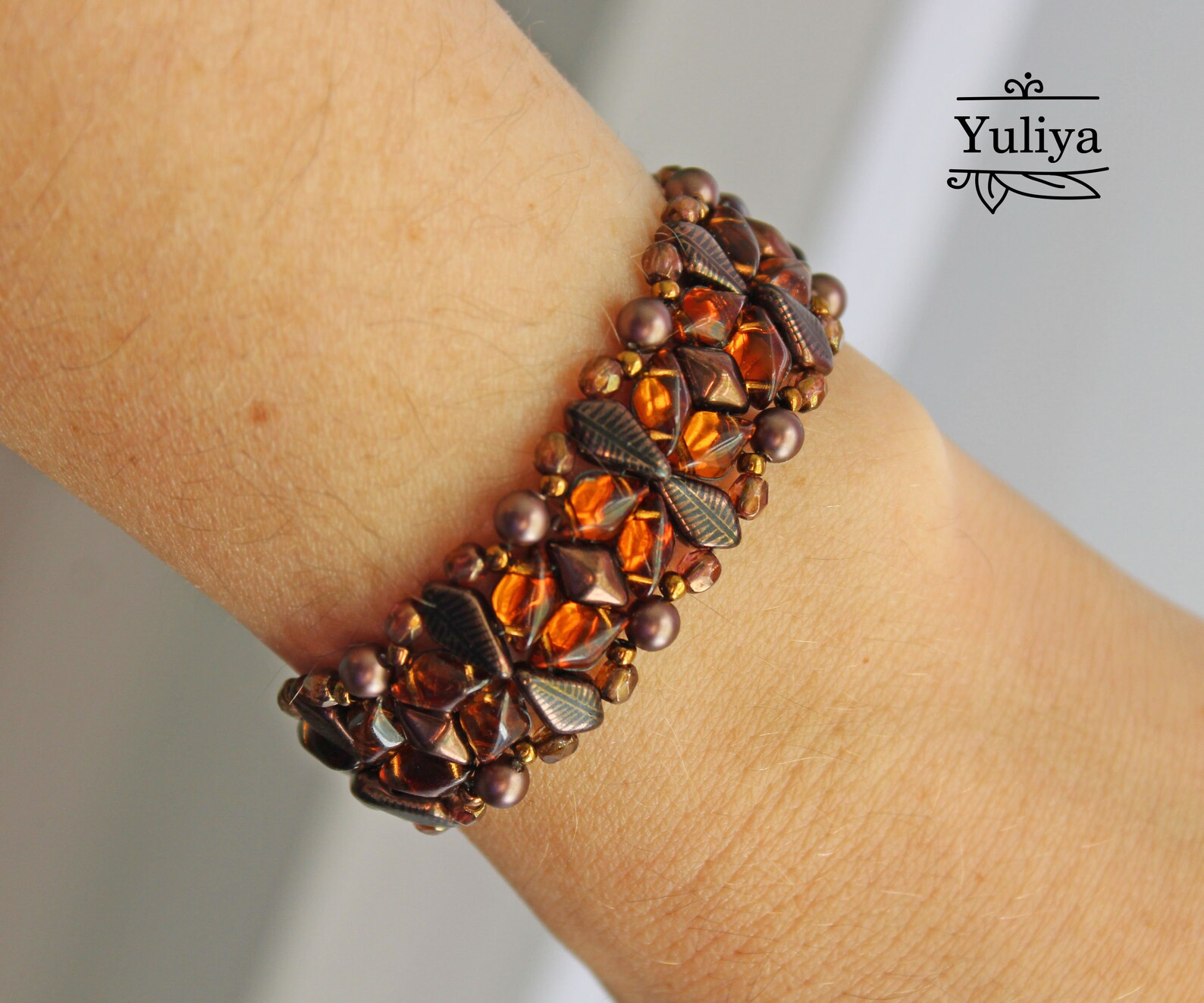 Beading Tutorial Bracelet Beading Pattern Beading | Etsy