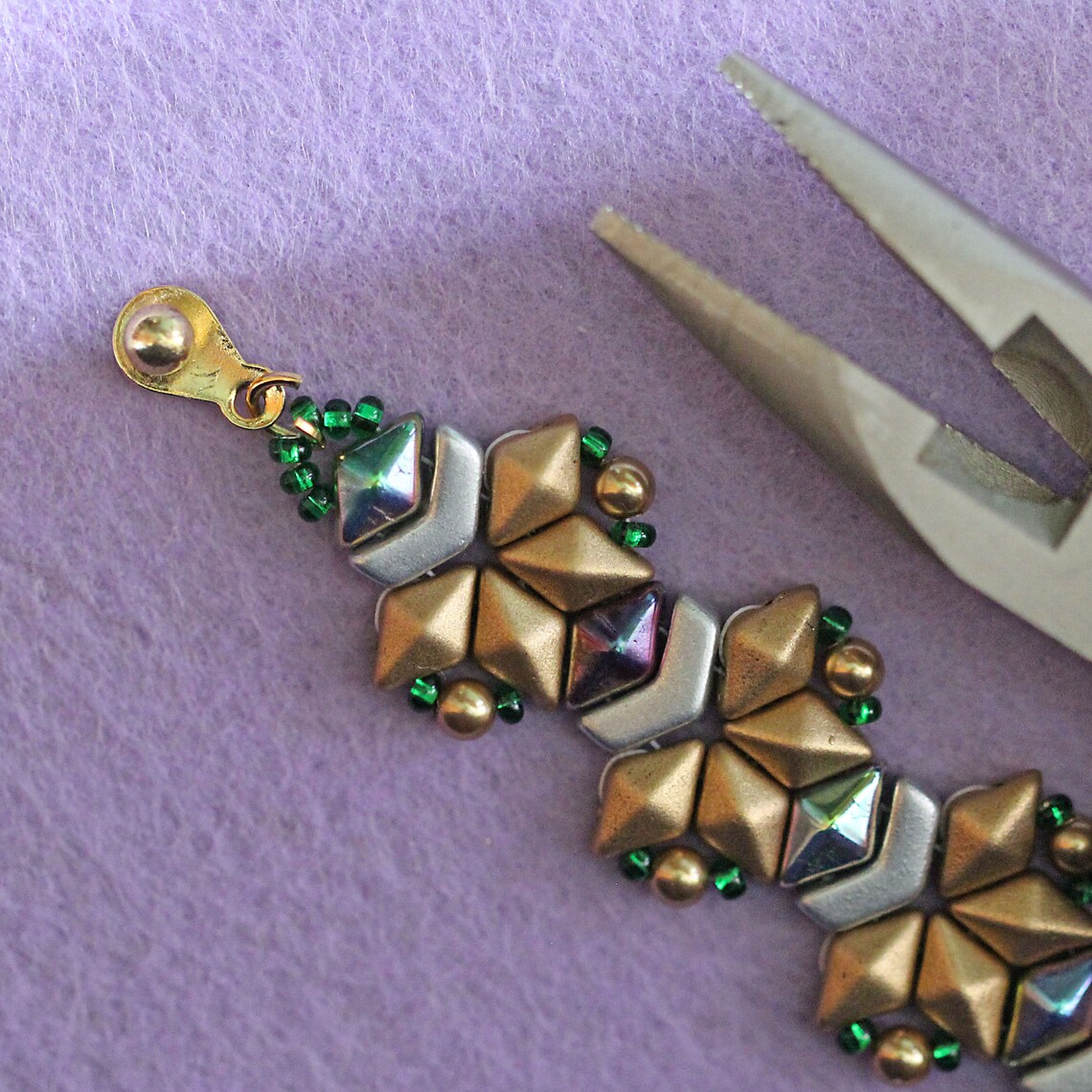 Simple Bead Pattern Beginner Bracelet Tutorial Easy Fast Beading ...