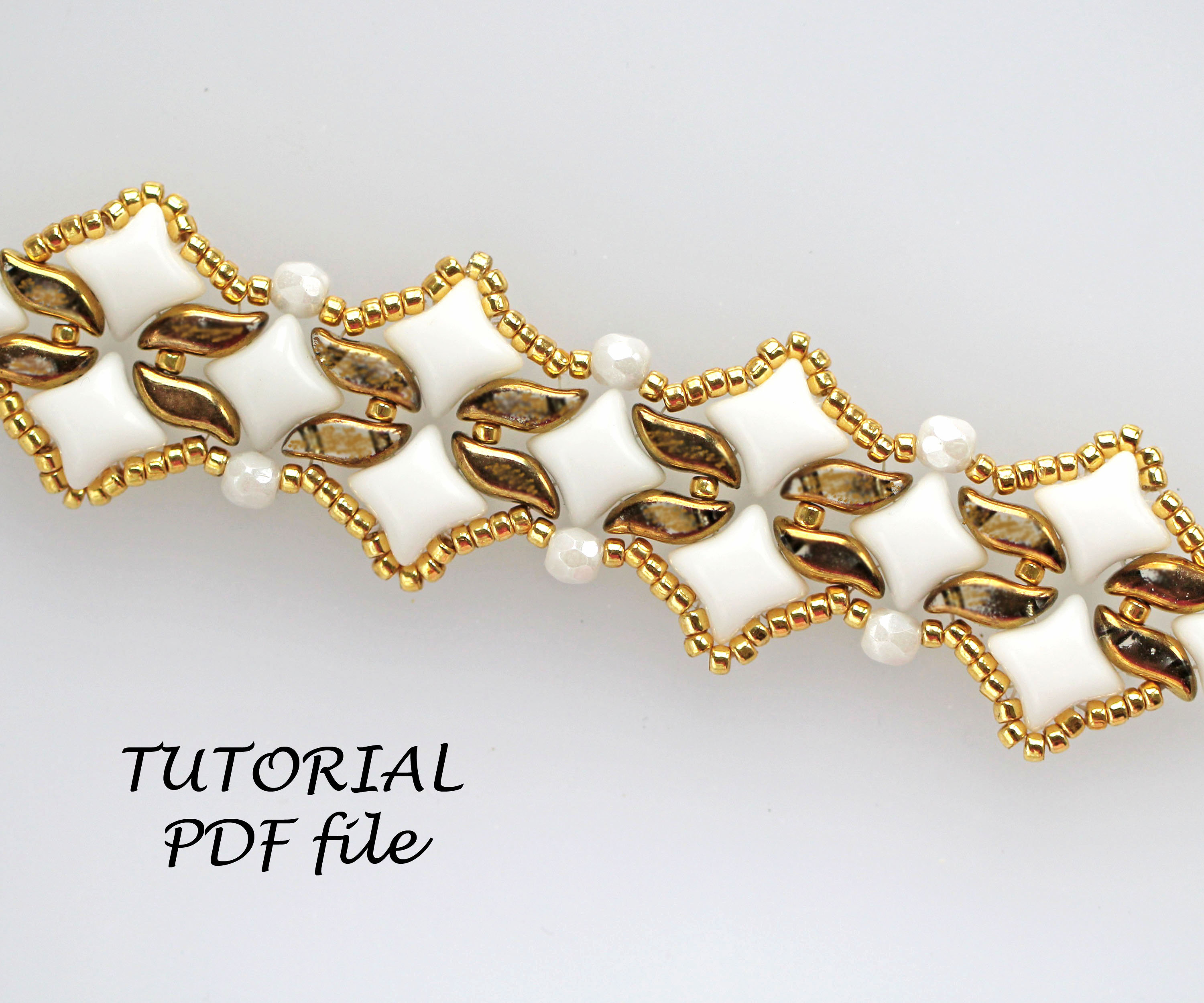 Beaded Bracelet Tutorial Beading Tutorial and Pattern - Etsy