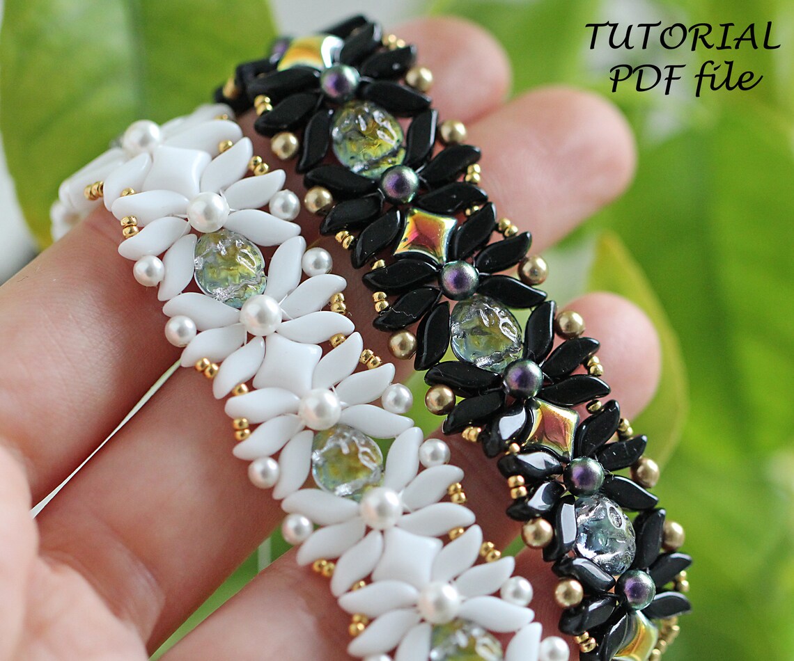 Beading Tutorial Bracelet Pattern Bead Patterns Bracelet - Etsy