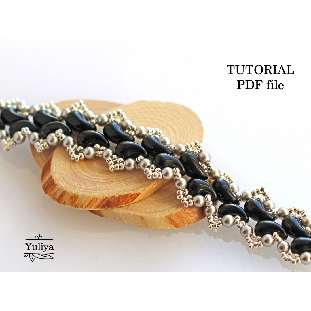 Bead Bracelet Pattern Beading Tutorial Zoliduo Beads Step-by-step Instructions Beadweaving ...