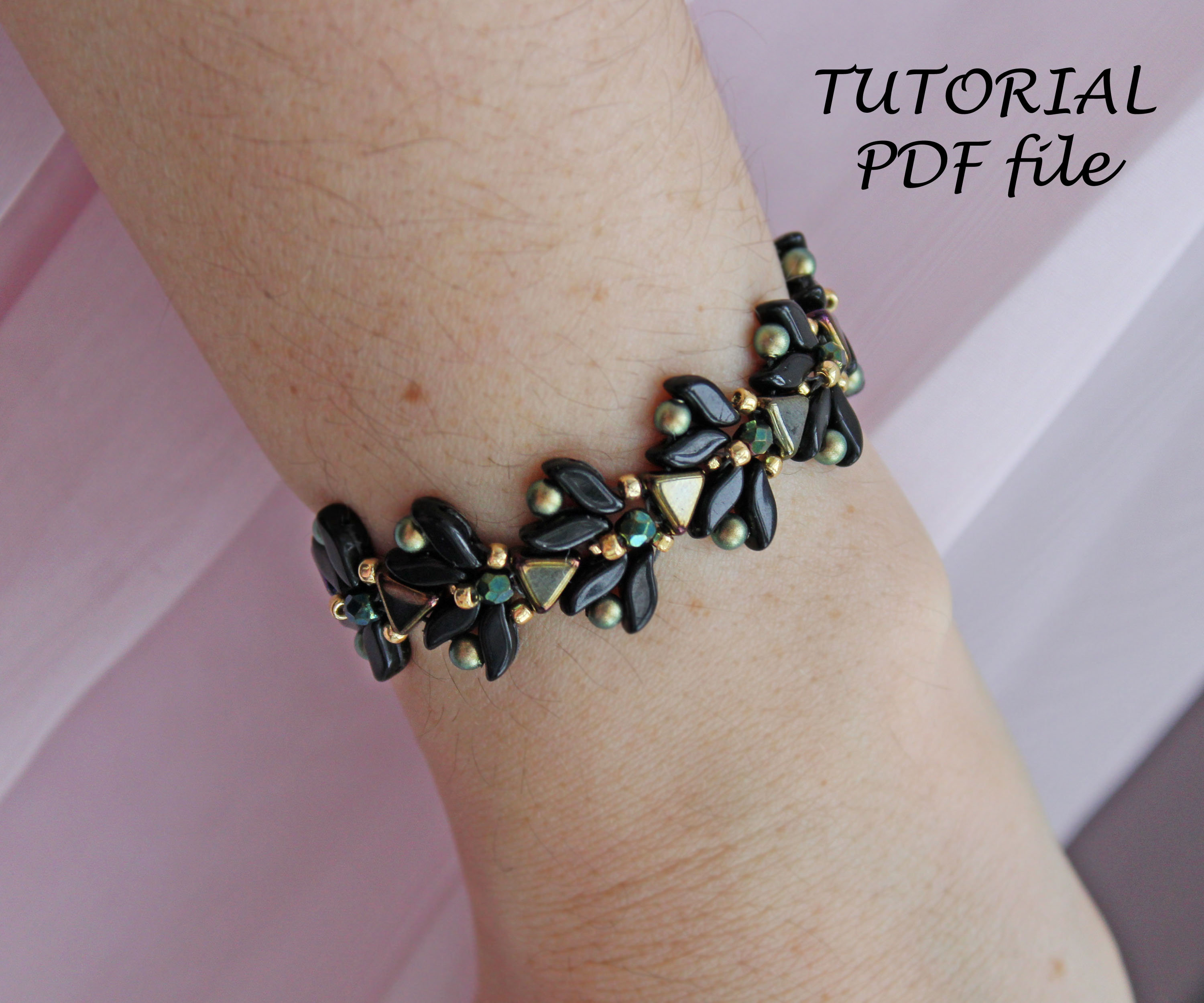 Beading Tutorial Bracelet Pattern Beaded Bracelet Tutorial | Etsy