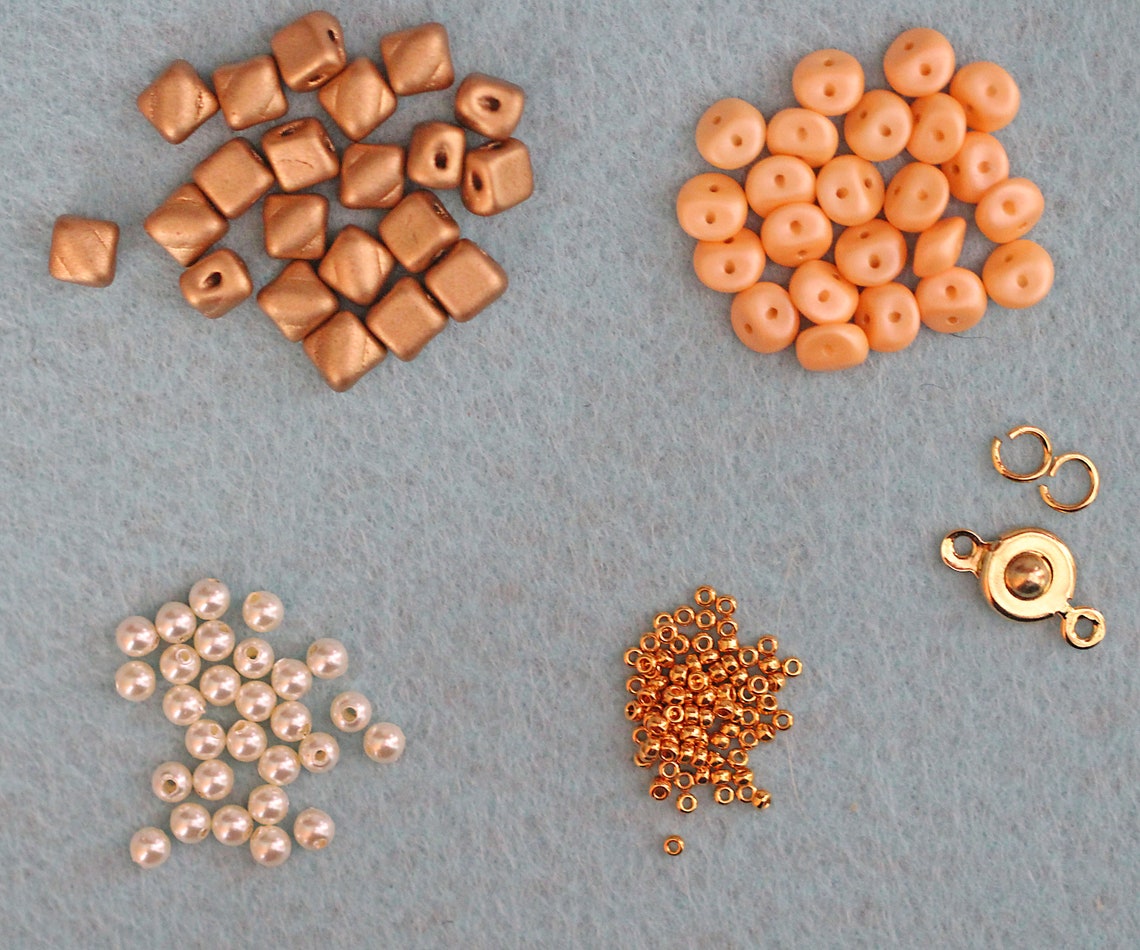 Simple Bead Pattern Easy Beading Tutorial Fast Beaded - Etsy