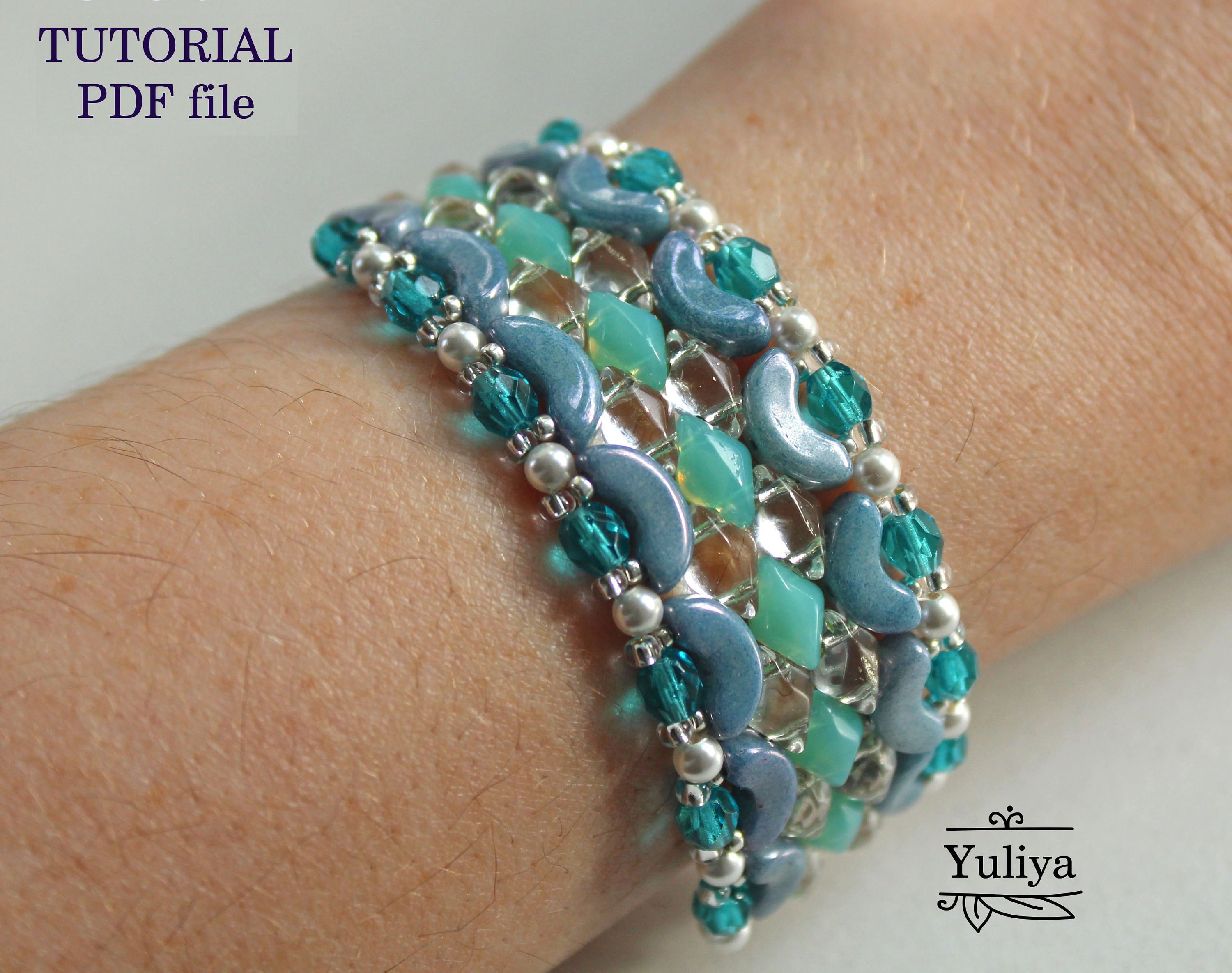 Beading Tutorial Bracelet Bead Tutorial Beaded Bracelet - Etsy