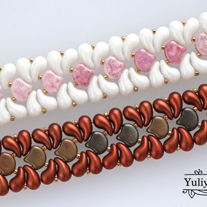 Bead Tutorials, Ginko Bead Bracelet Pattern, Ginko Beads Tutorial ...