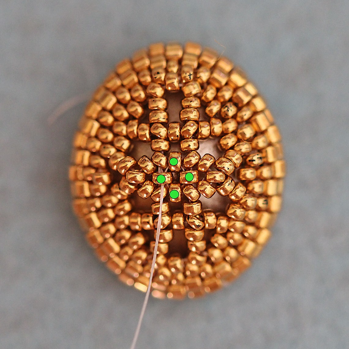 Pendant Tutorial Bead Rivoli Pattern Oval Rivoli 18x13.5 | Etsy