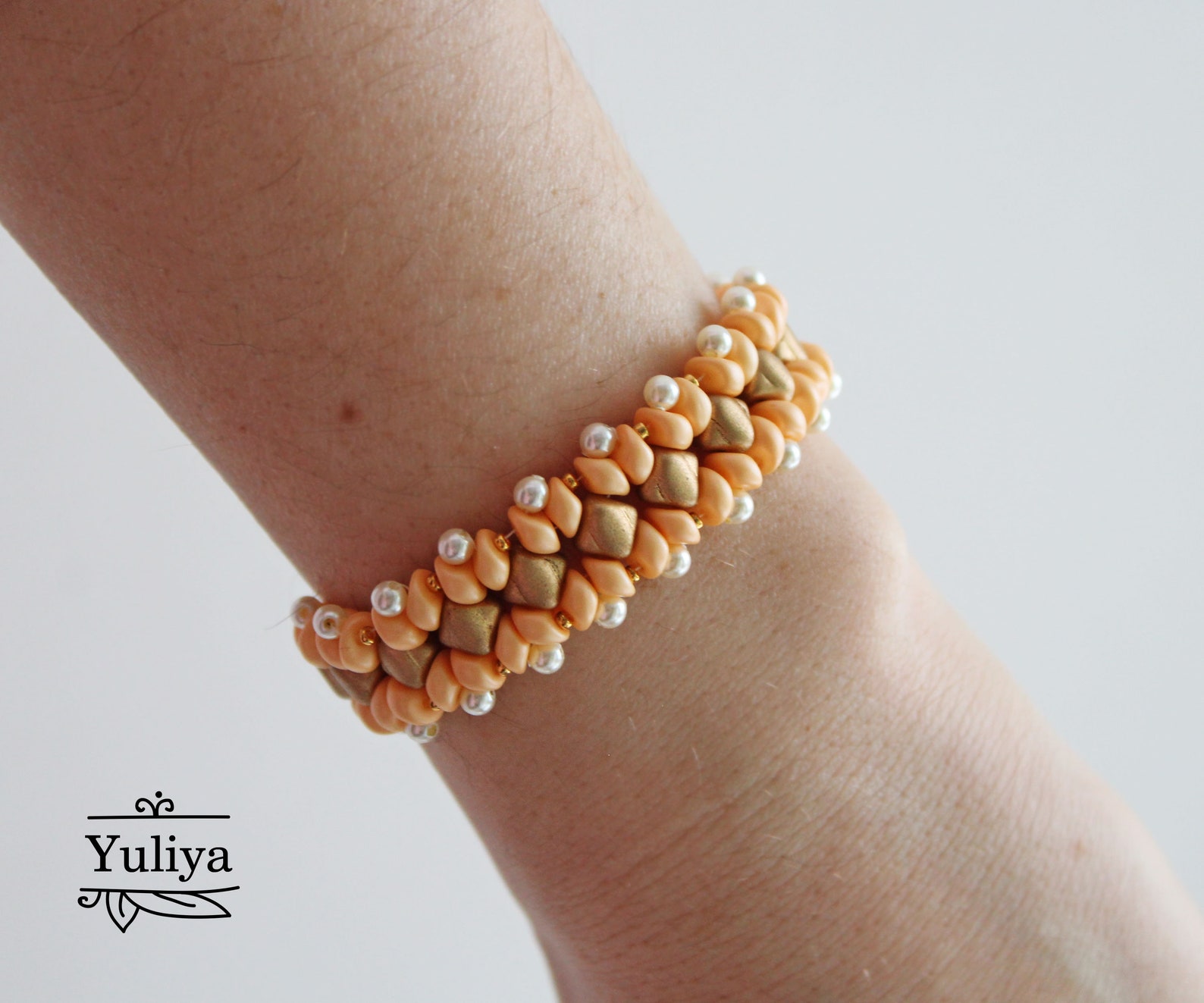 Simple Bead Pattern Easy Beading Tutorial Fast Beaded - Etsy