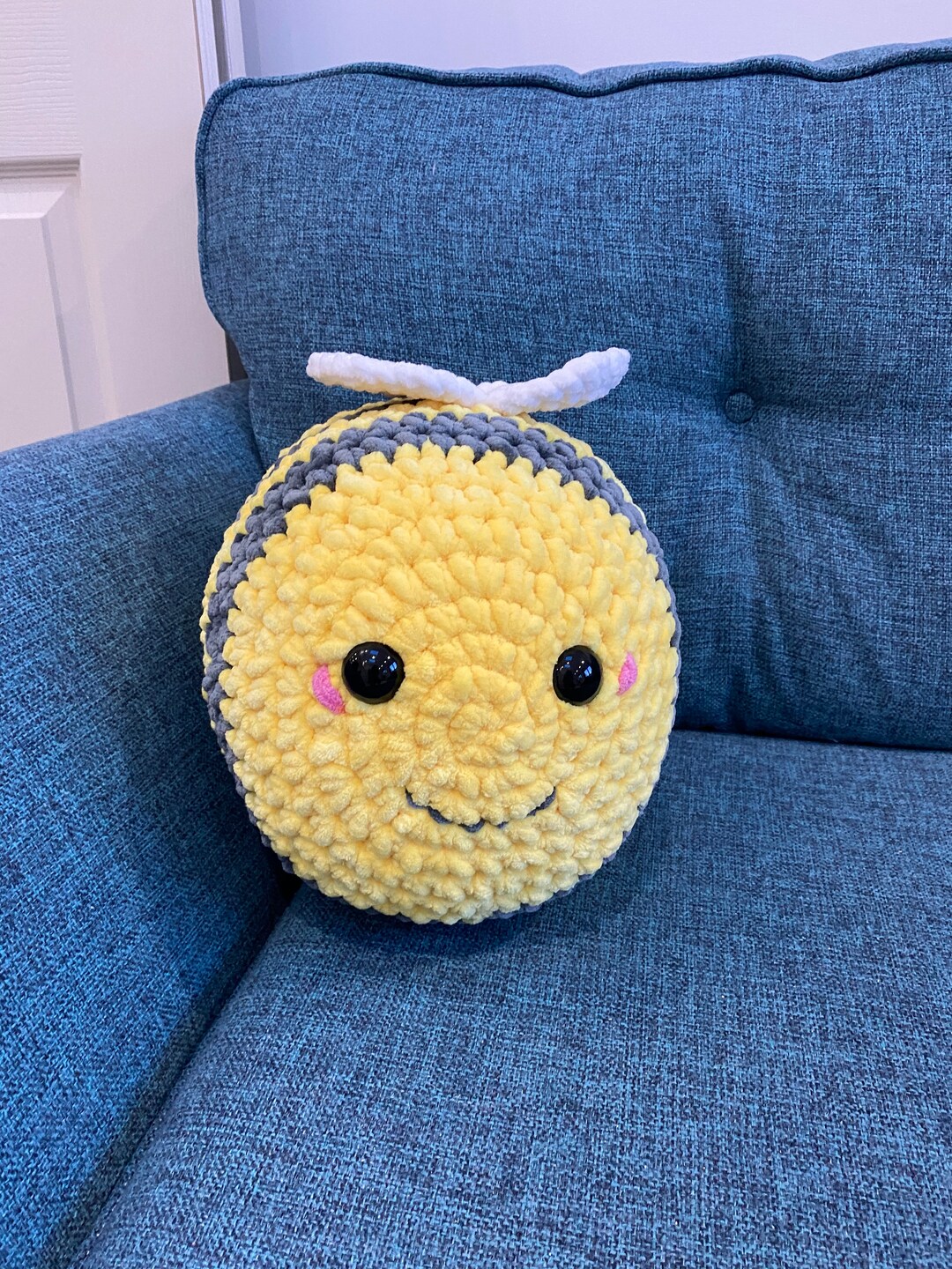 PATTERN ONLY**** Crochet Chunky Bee Cushion - Etsy