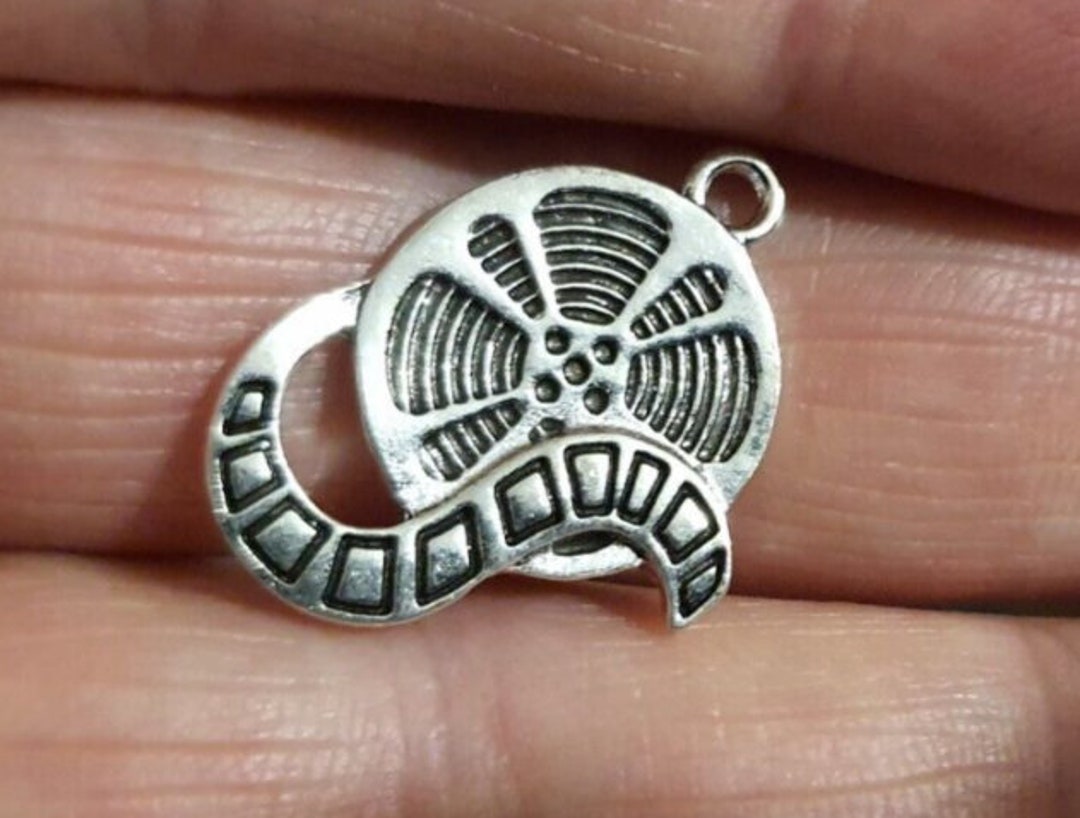 8pcs Film Reel Charms 23 X 18mm Retro Movie Charms Antique Silver Tone ...