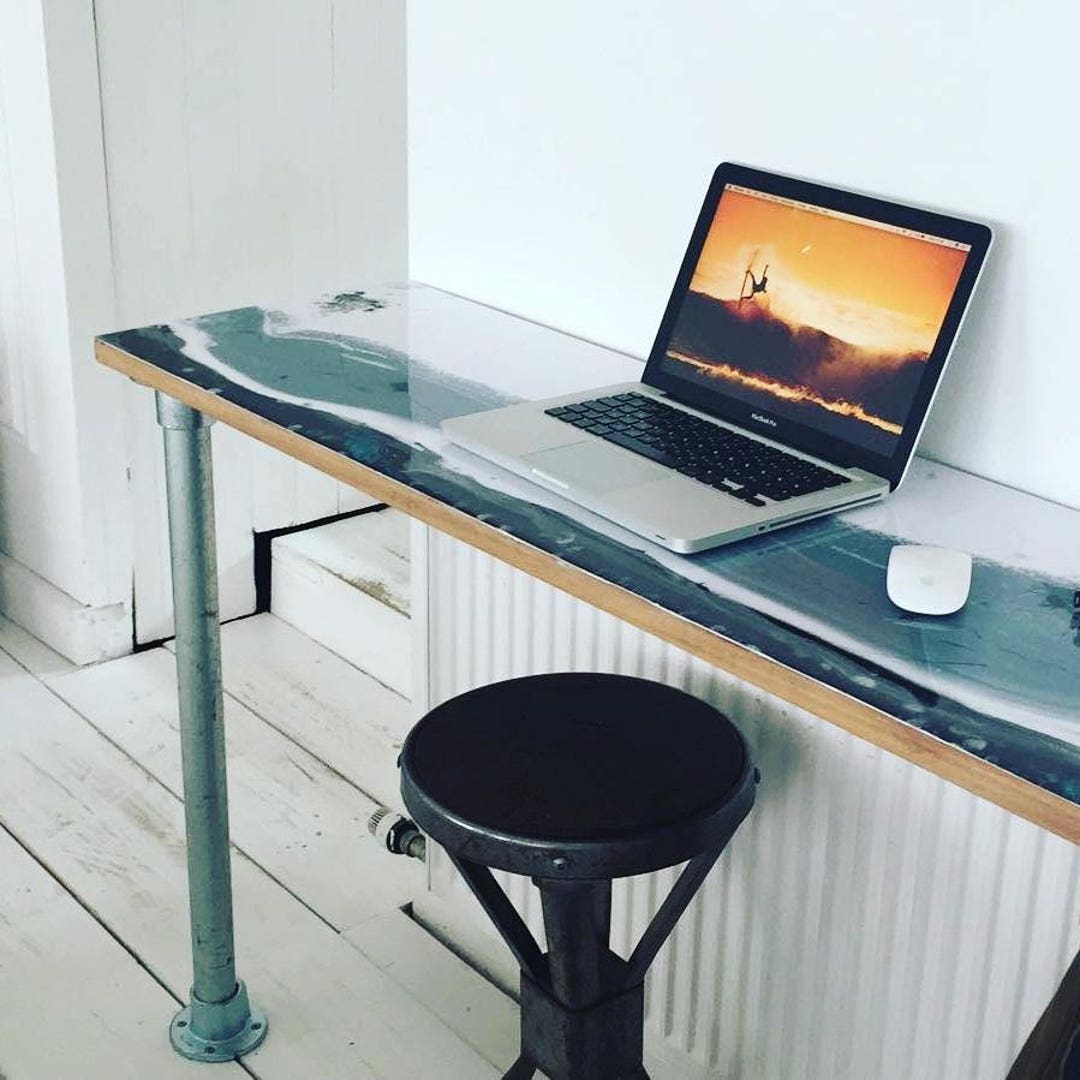 Scandi Style Resin Art Desk Top Resin Art Resin Desk Top Resin Worktop ...