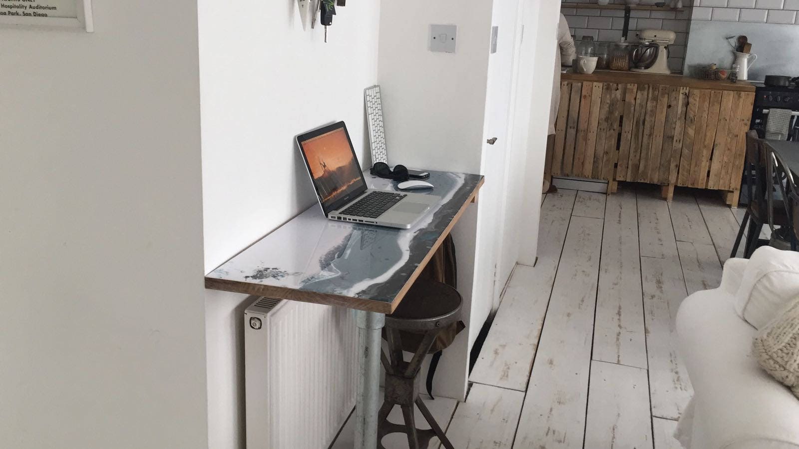 Scandi Style Resin Art Desk Top Resin Art Resin Desk Top Resin Worktop ...