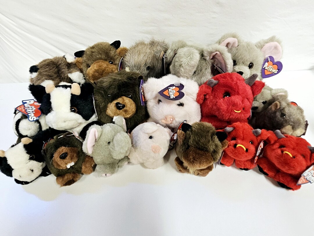 Puffkin Collection Sets With Matching Keychain by Swibco From the 1990 ...