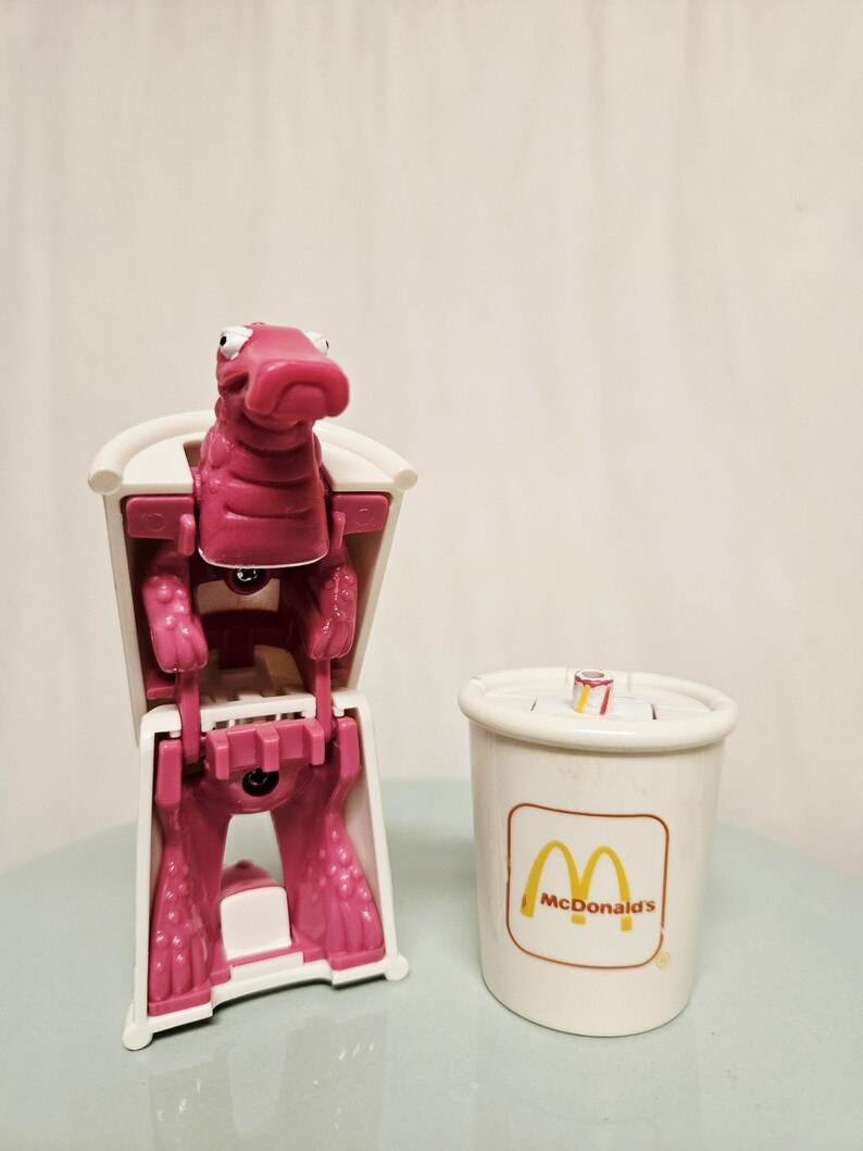 Mcdonald's Vintage Transformer Robot, Mcdino Changeables, Happy Meal ...