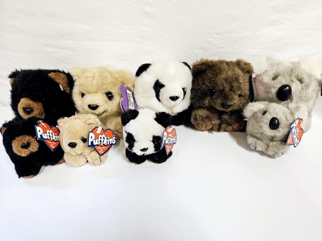 Bear Puffkin Collection by Swibco From the 1990's-you Pick the Puffkin ...