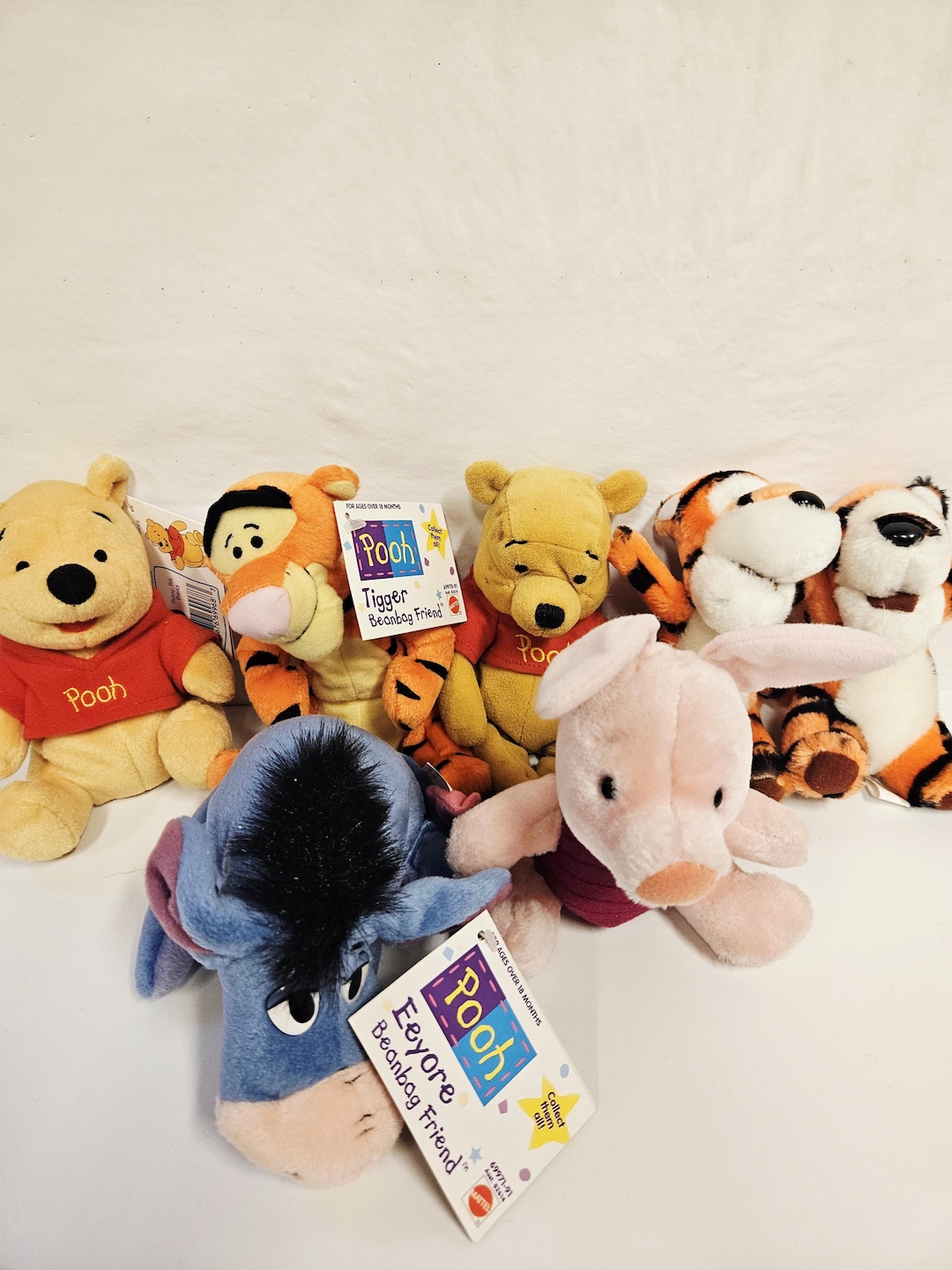 Vintage Walt Disney Winnie the Pooh Friends Stuffed Animals/beanies ...