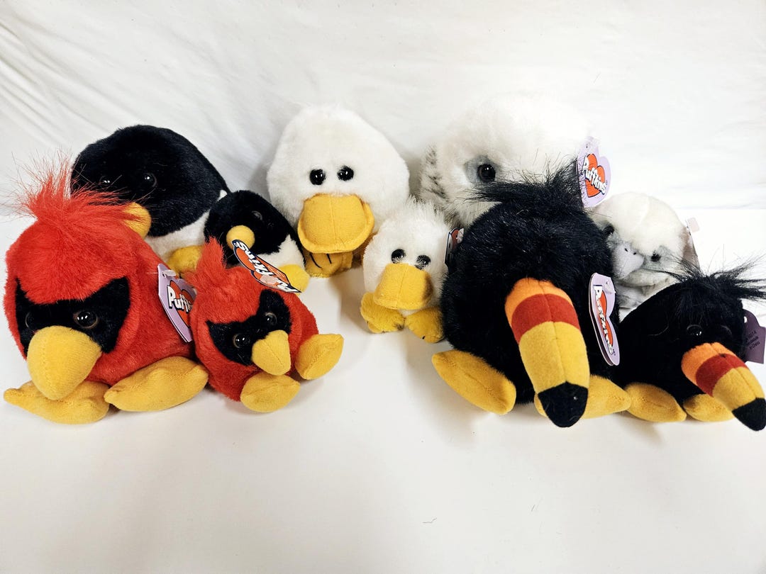 Bird Puffkin Collection Sets With Matching Keychain by Swibco From the ...