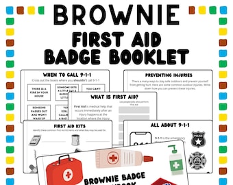 Girl Scouts First Aid Kit Cards - Badge Meeting Activity - Instant ...