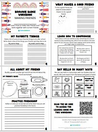 Girl Scout Brownie Making Friends Badge Booklet - Printable, Worksheet ...