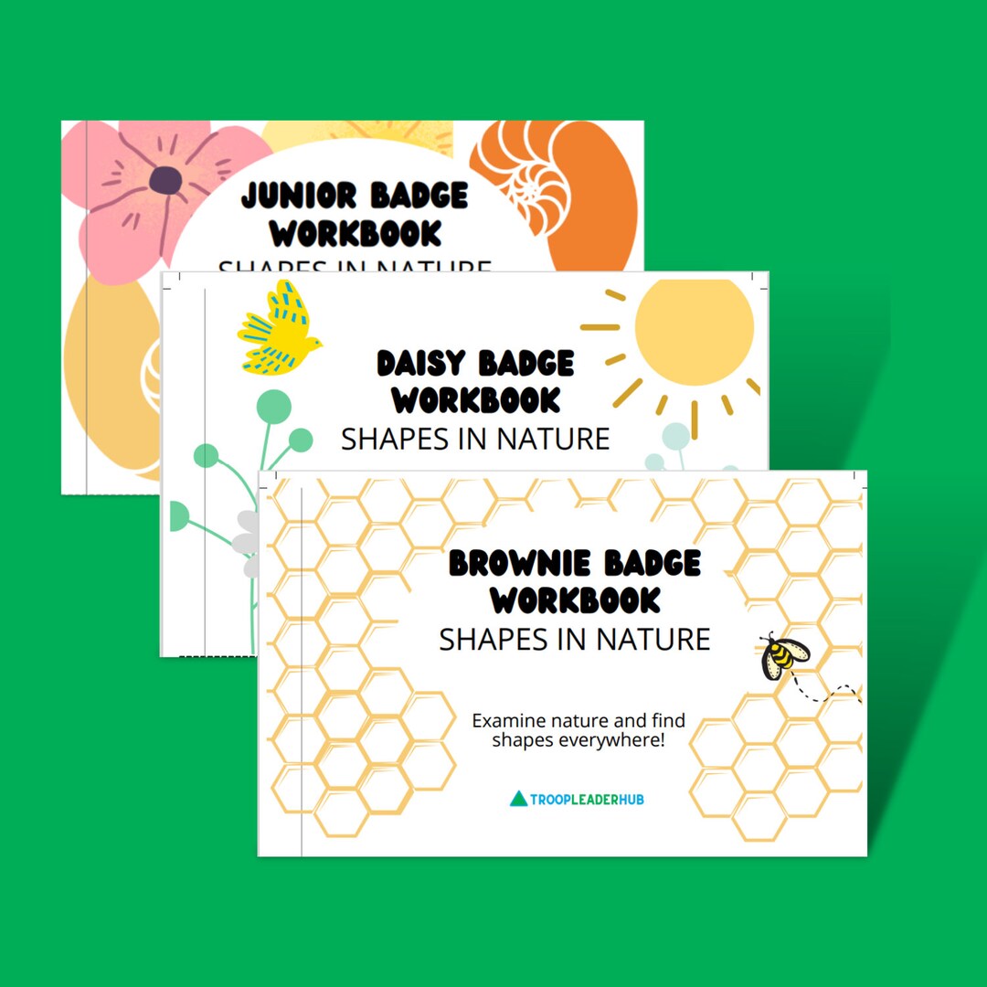 Girl Scouts Shapes of Nature Badge Booklet Bundle - Daisies, Brownies ...