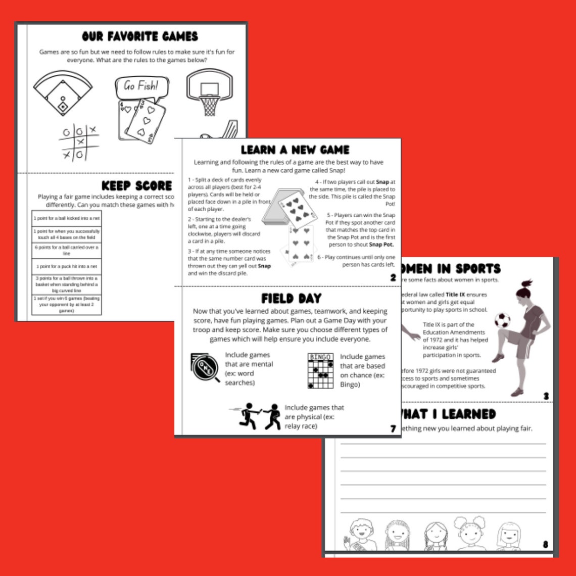 Girl Scouts Brownies Badge Booklet Bundle: First Aid, Pets, Senses, Eco ...