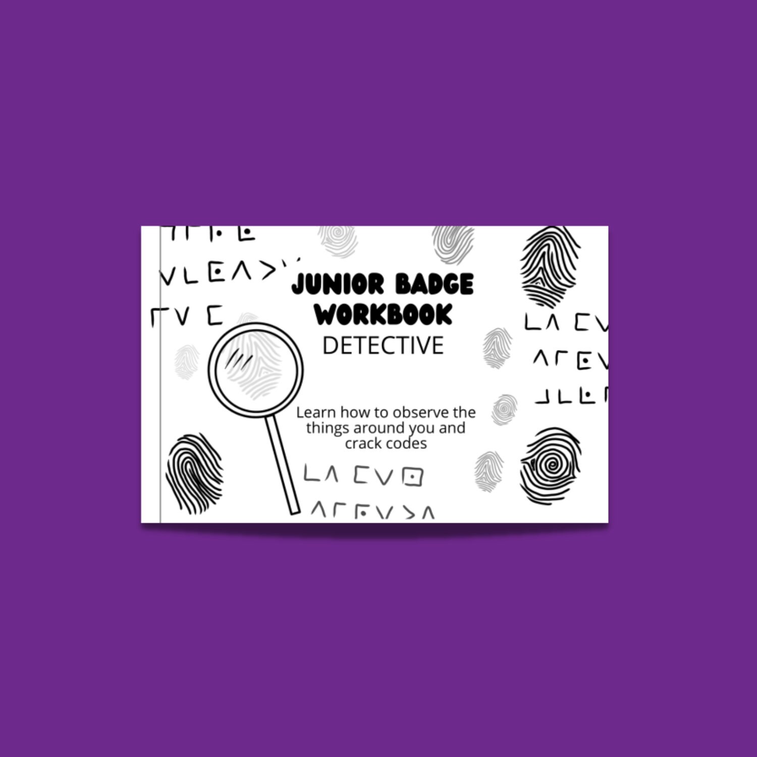 Girl Scout Junior Detective Badge Booklet - Printable, Digital Download ...
