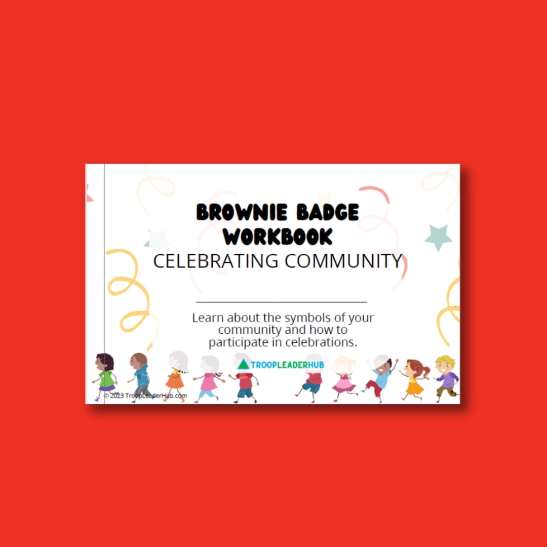 Girl Scout Brownie Celebrating Community- Brownie Girl Scouts Badge ...