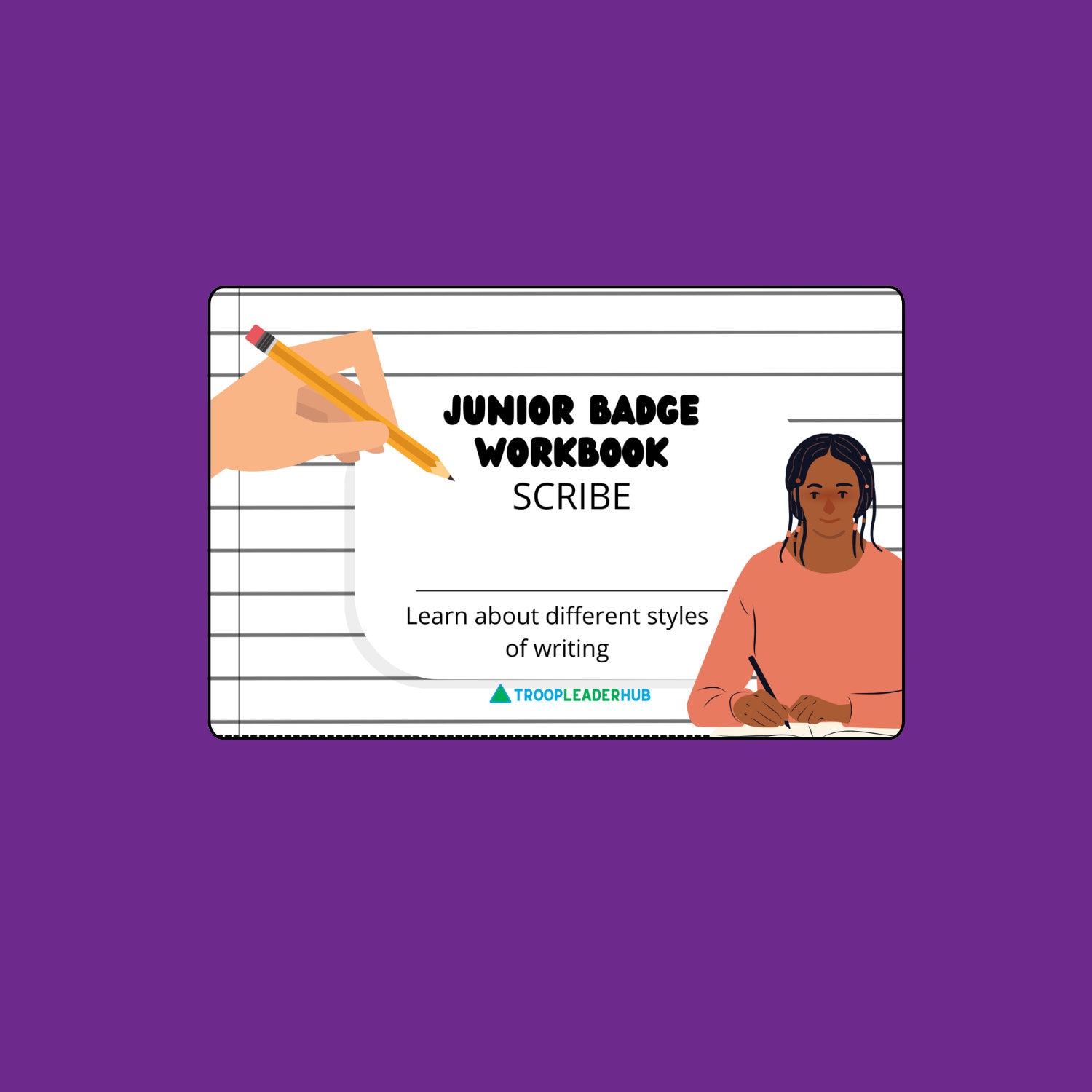 Girl Scout Junior Scribe Badge Booklet - Printable, Digital Download ...