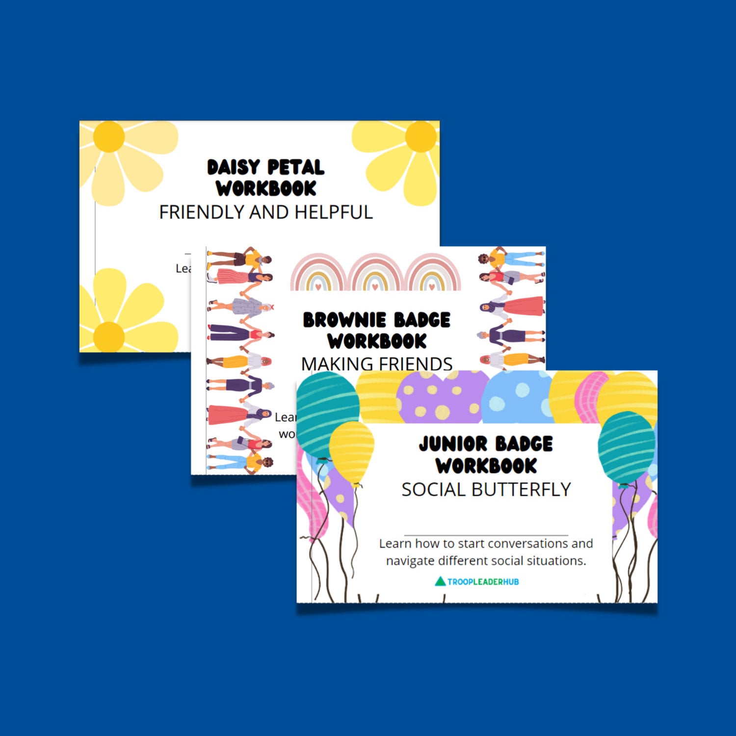 Girl Scout Friendly and Helpful, Making Friends, and Social Butterfly ...