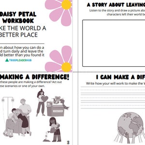 Girl Scout Daisy Petals and Promise Center Badge Booklet Bundle ...